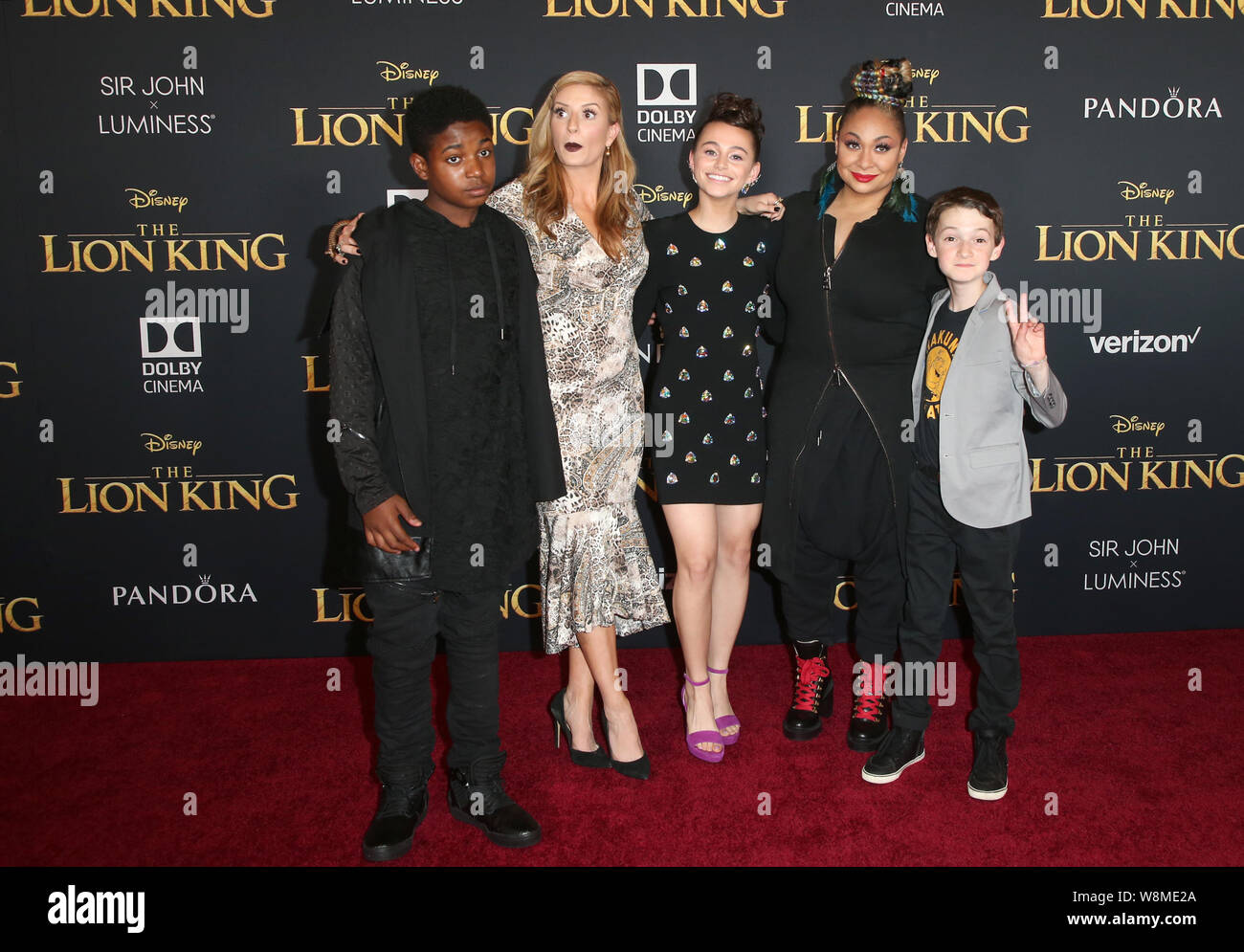 Premiere Of Disney's "The Lion King" Featuring: Issac Brown, Anneliese ...