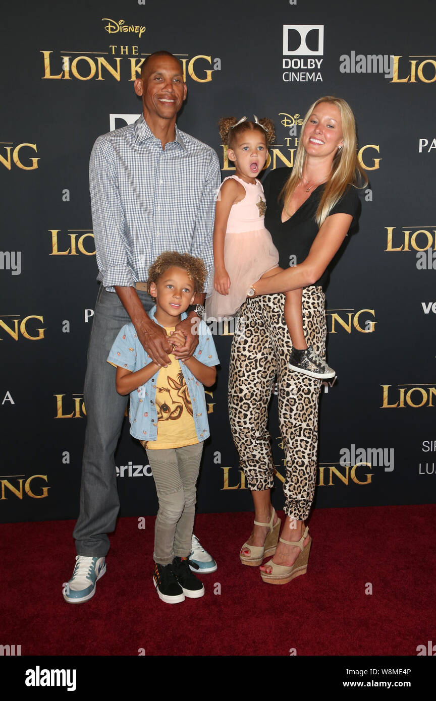 Premiere Of Disney's "The Lion King" Featuring: Reggie Miller, Laura ...