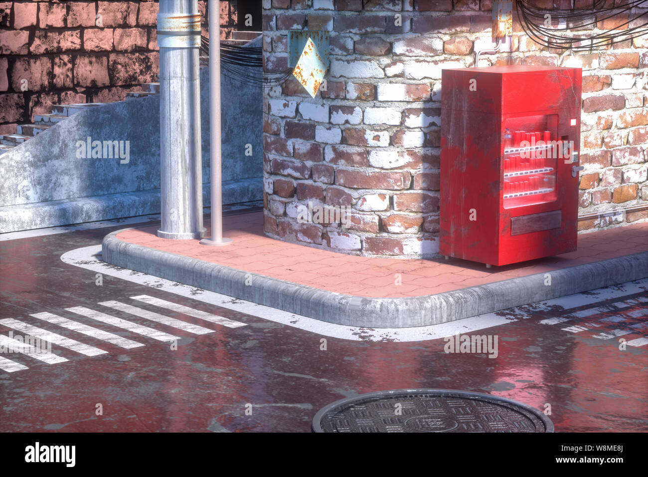 3d city drawing hi-res stock photography and images - Alamy