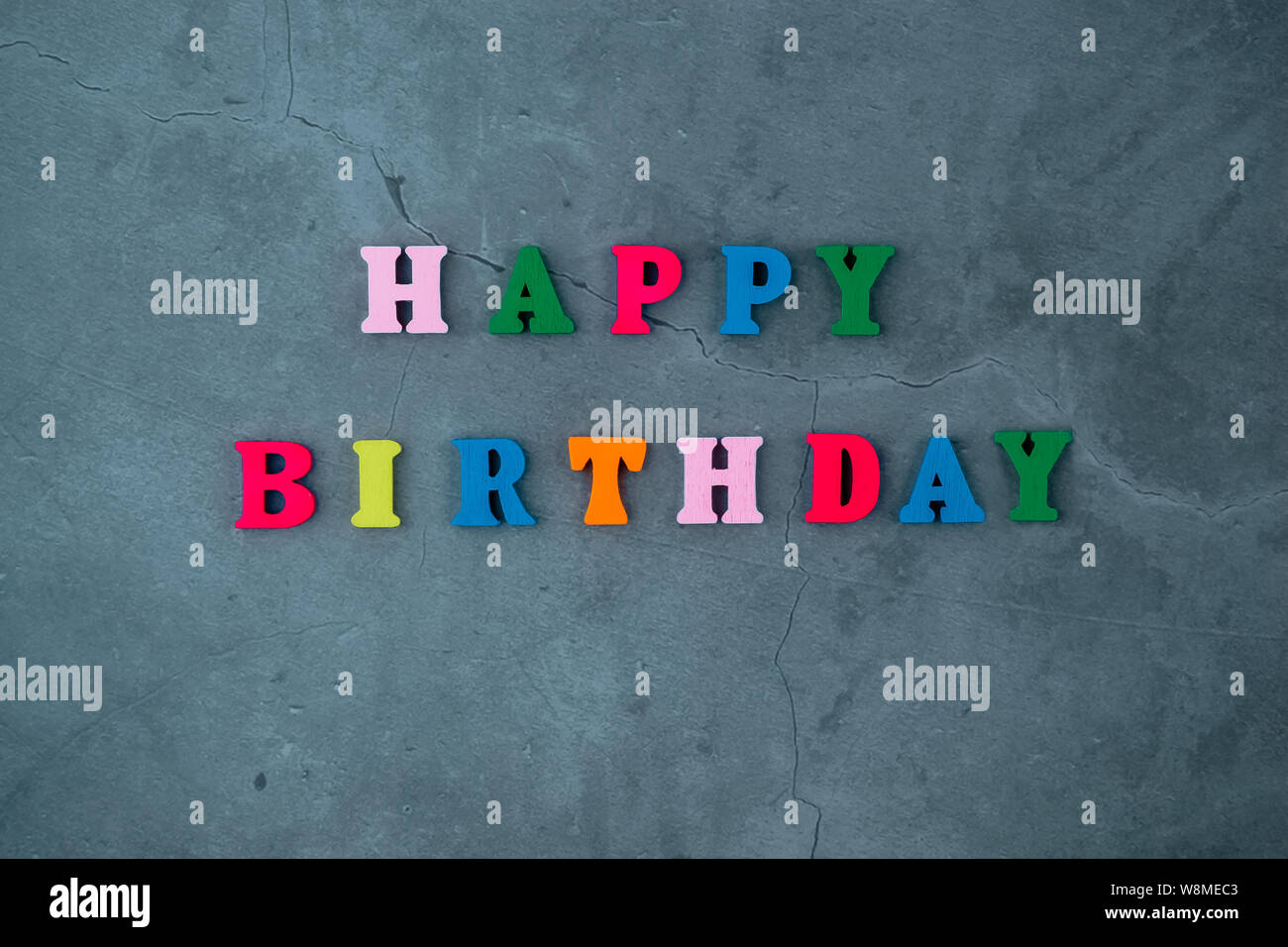 Happy birthday block letter words hi-res stock photography and images ...