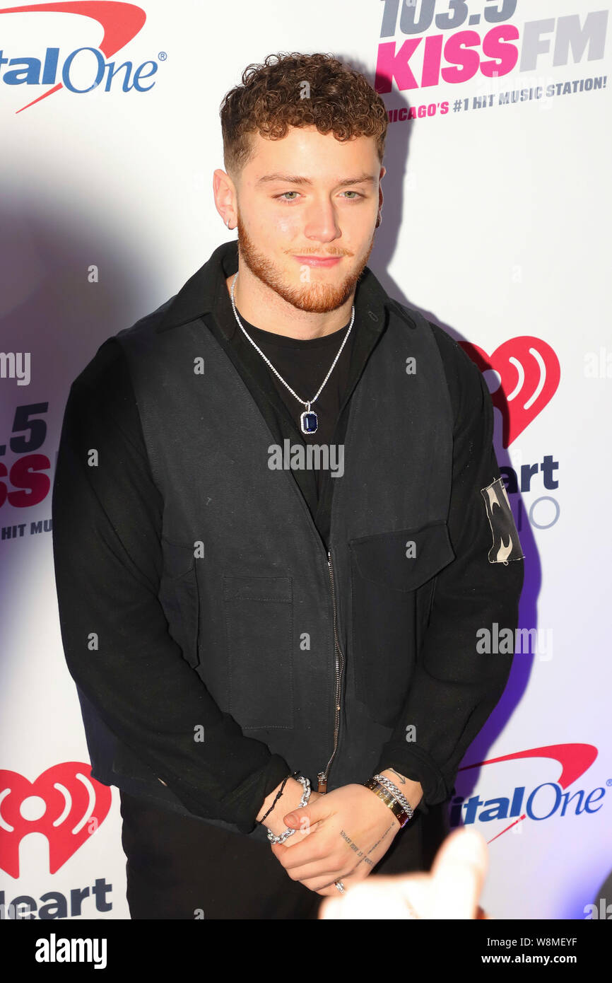 Bazzi arrives at the iHeartRadio Jingle Ball at the Allstate Arena in ...