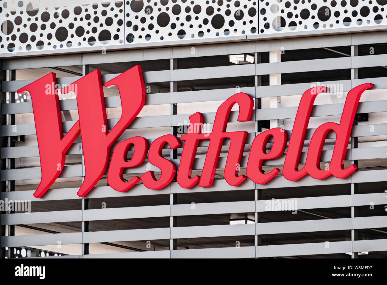Westfield logo sign signage hi-res stock photography and images - Alamy