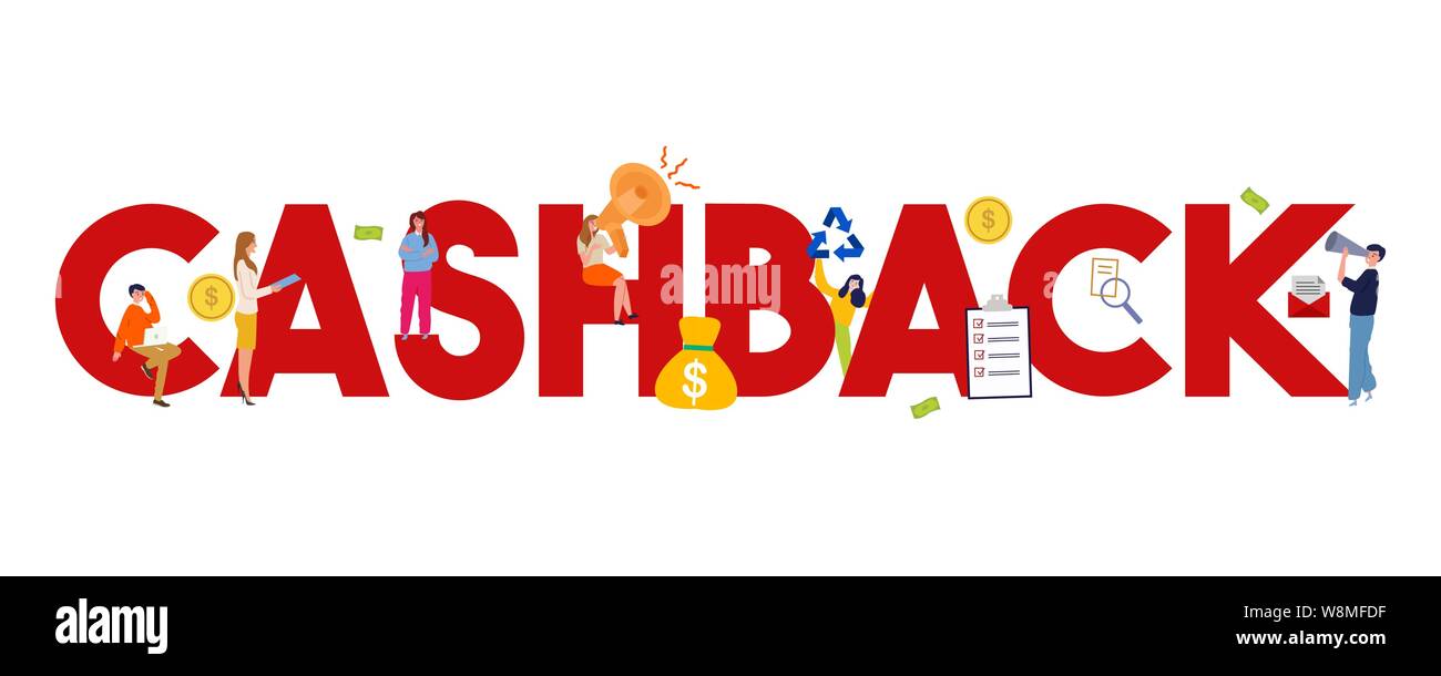 cashback offer vector business transaction promotion refund retail ...