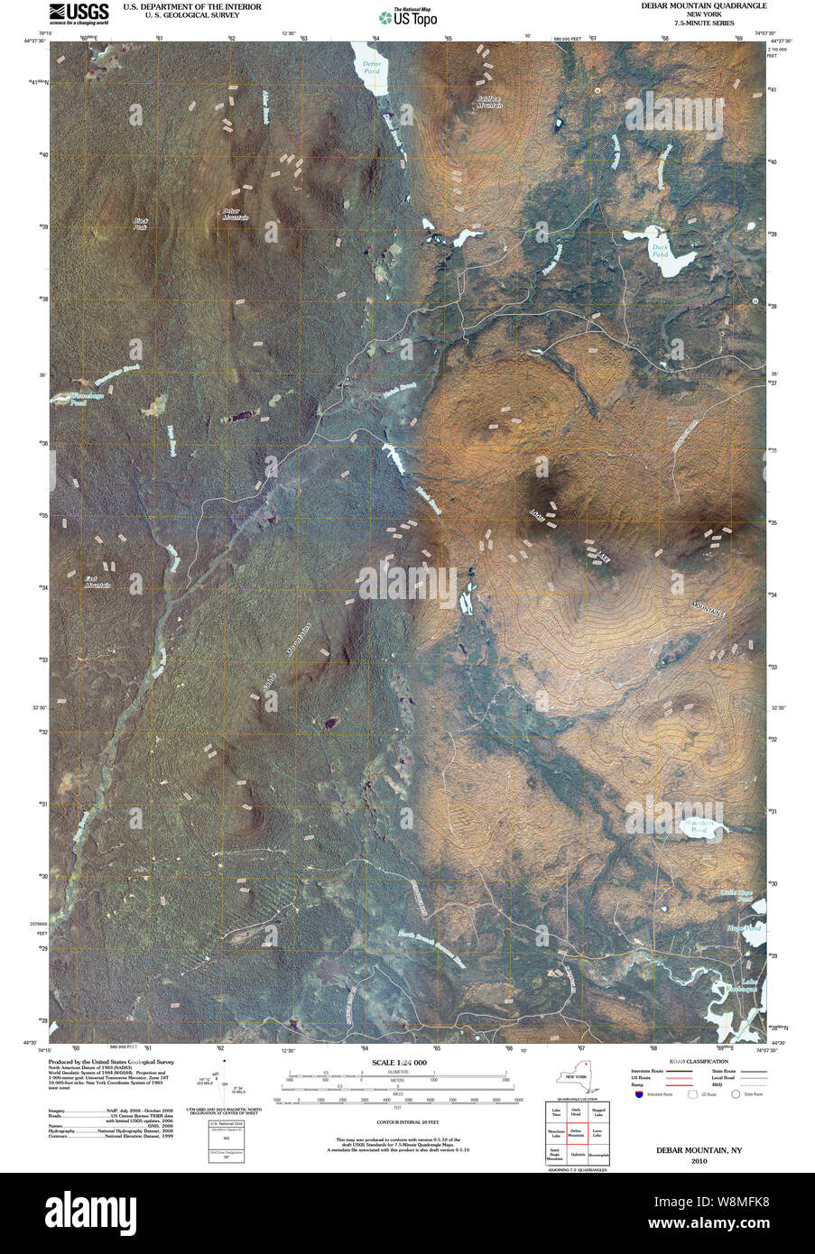 This image map depicts geographic features on the surface of the earth ...