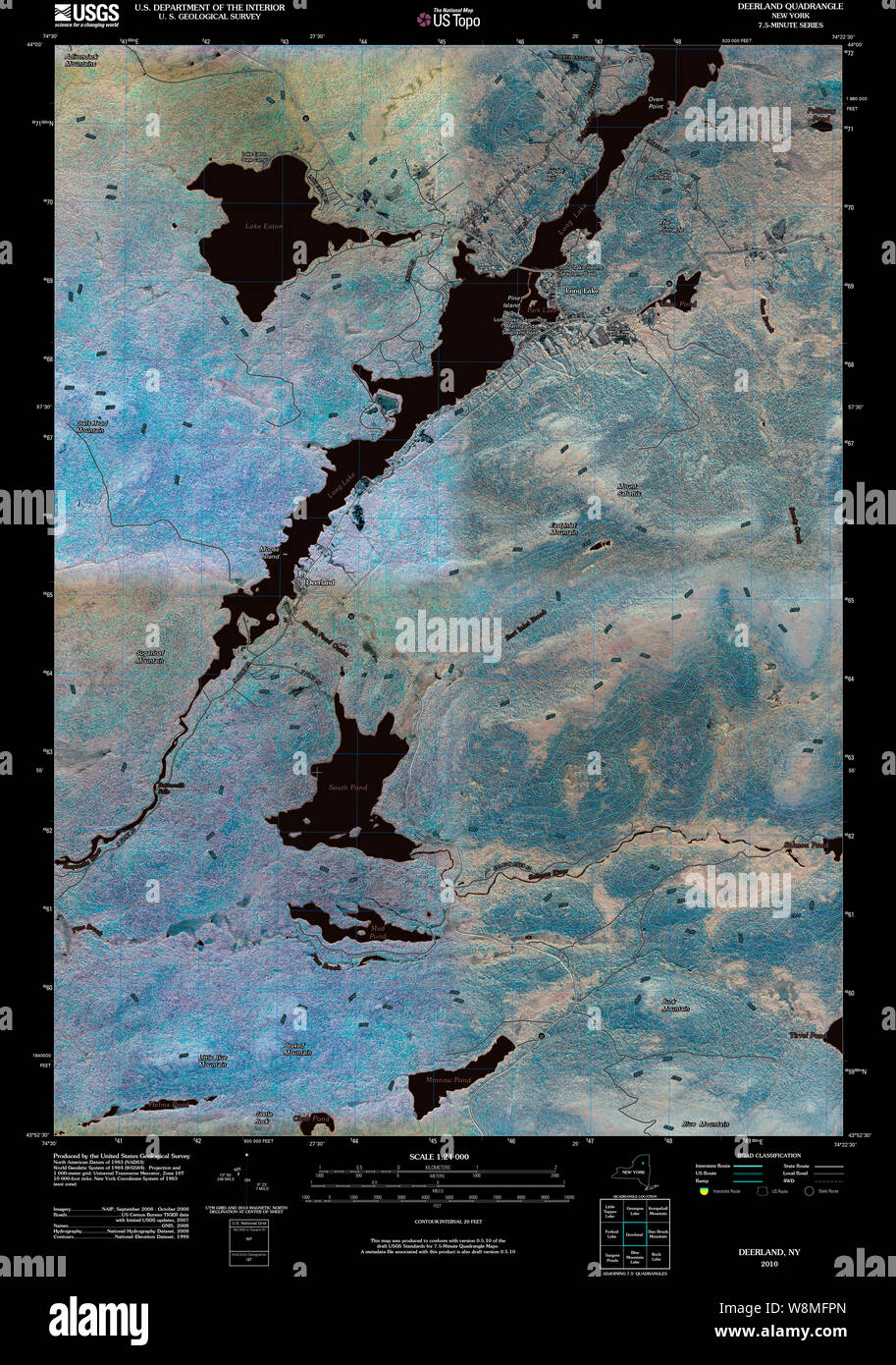 This image map depicts geographic features on the surface of the earth ...