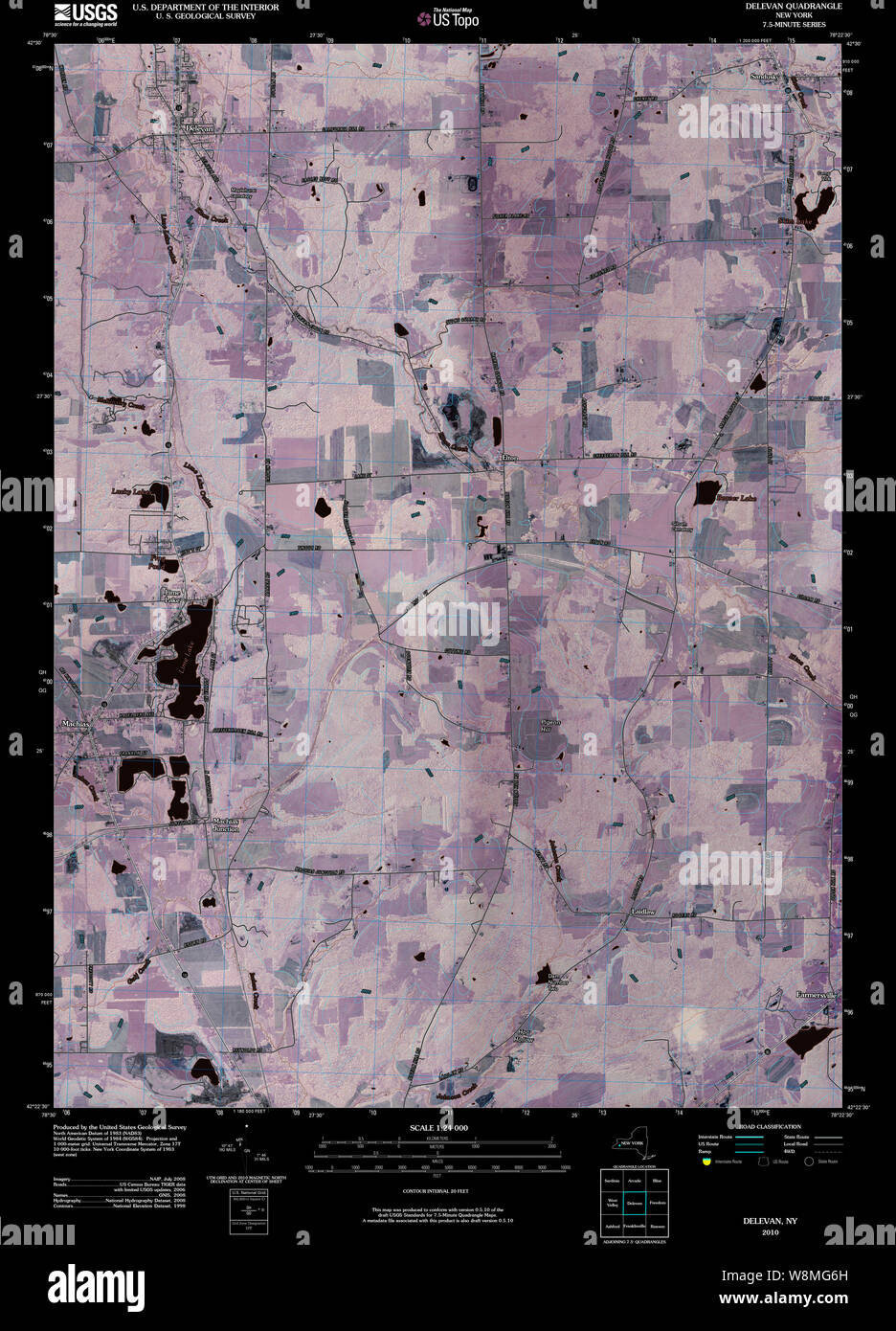 This image map depicts geographic features on the surface of the earth ...