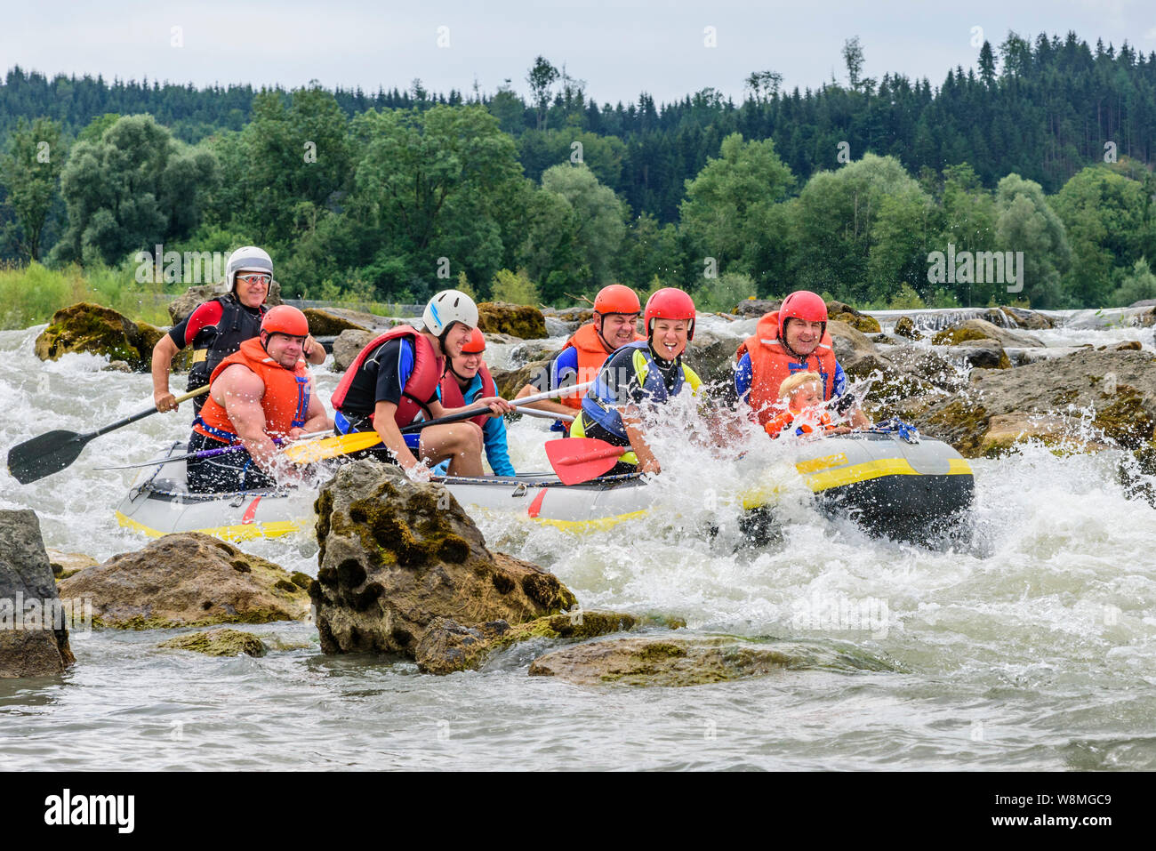 Rafting on iller river hi-res stock photography and images - Alamy