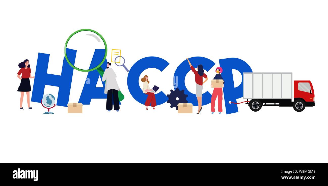 HACCP Hazard Analysis Critical Control Points illustration team work ...