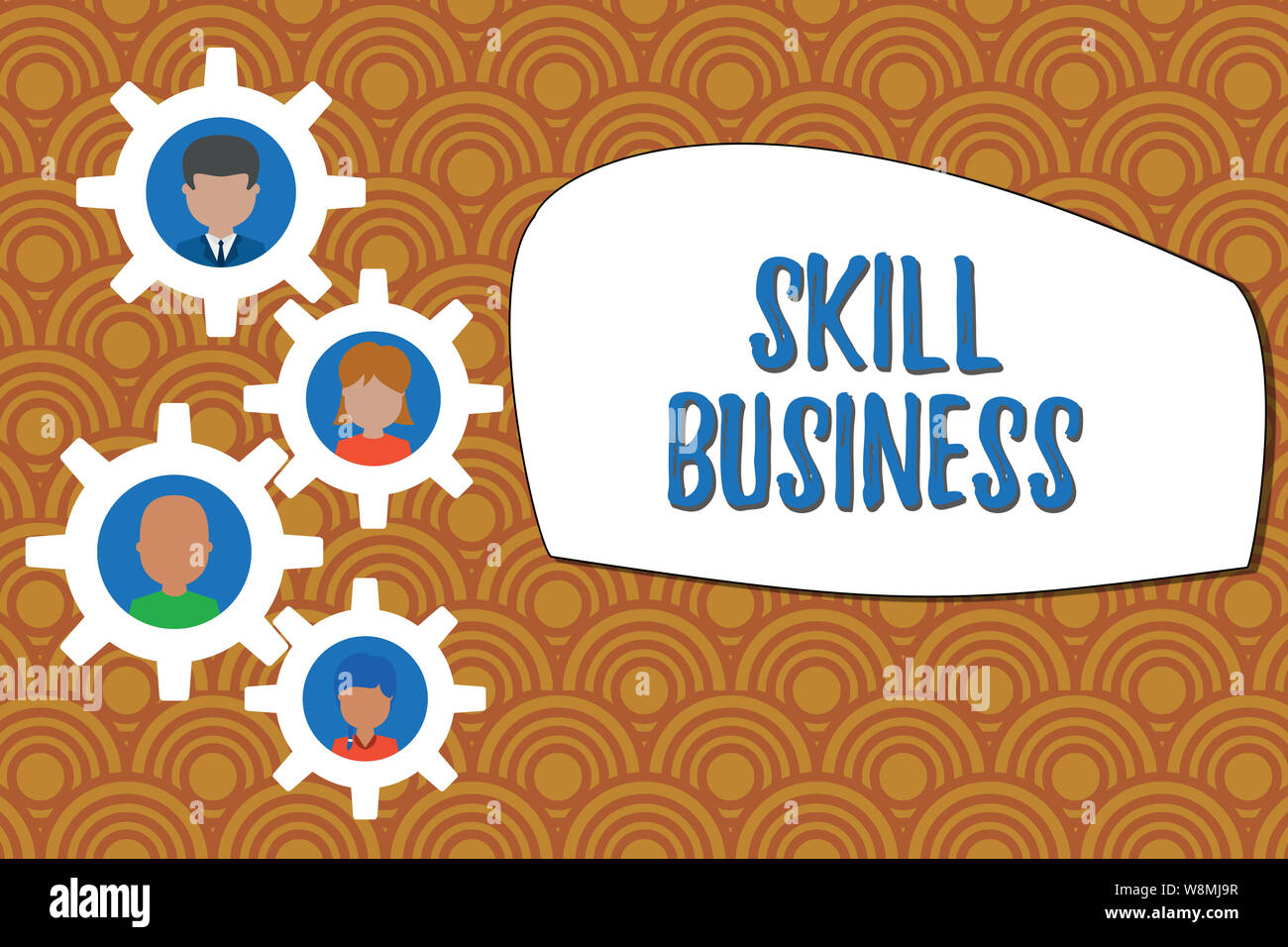 Writing note showing Skill Business. Business concept for Ability to ...