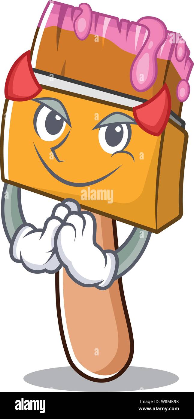 Devil paint brush isolated in the cartoon Stock Vector Image & Art - Alamy