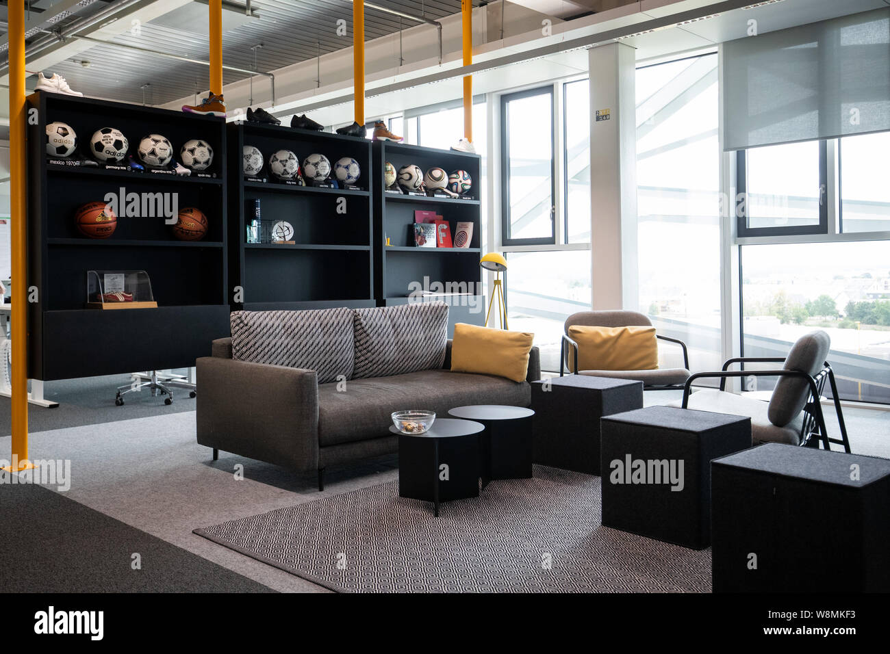 Herzogenaurach, Germany. 09th Aug, 2019. Interior view of the office ...
