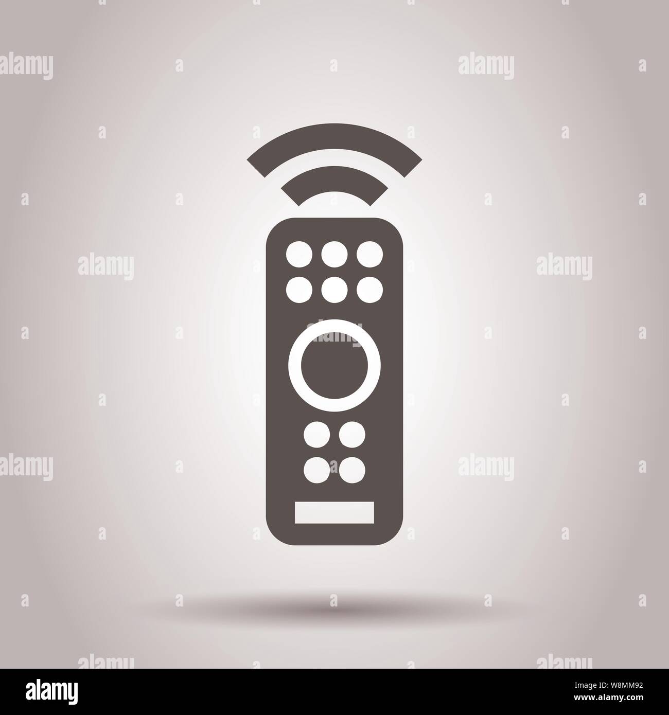 Remote control icon in transparent style. Infrared controller vector ...