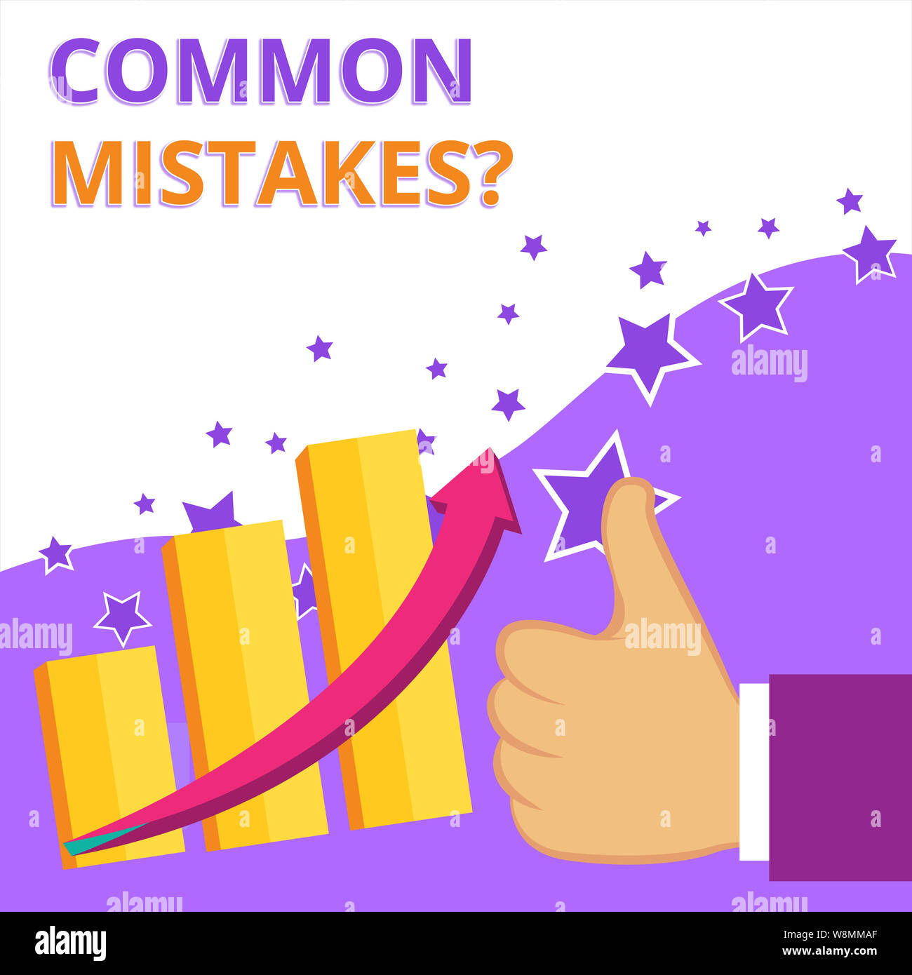 Text sign showing Common Mistakes question. Business photo text repeat ...