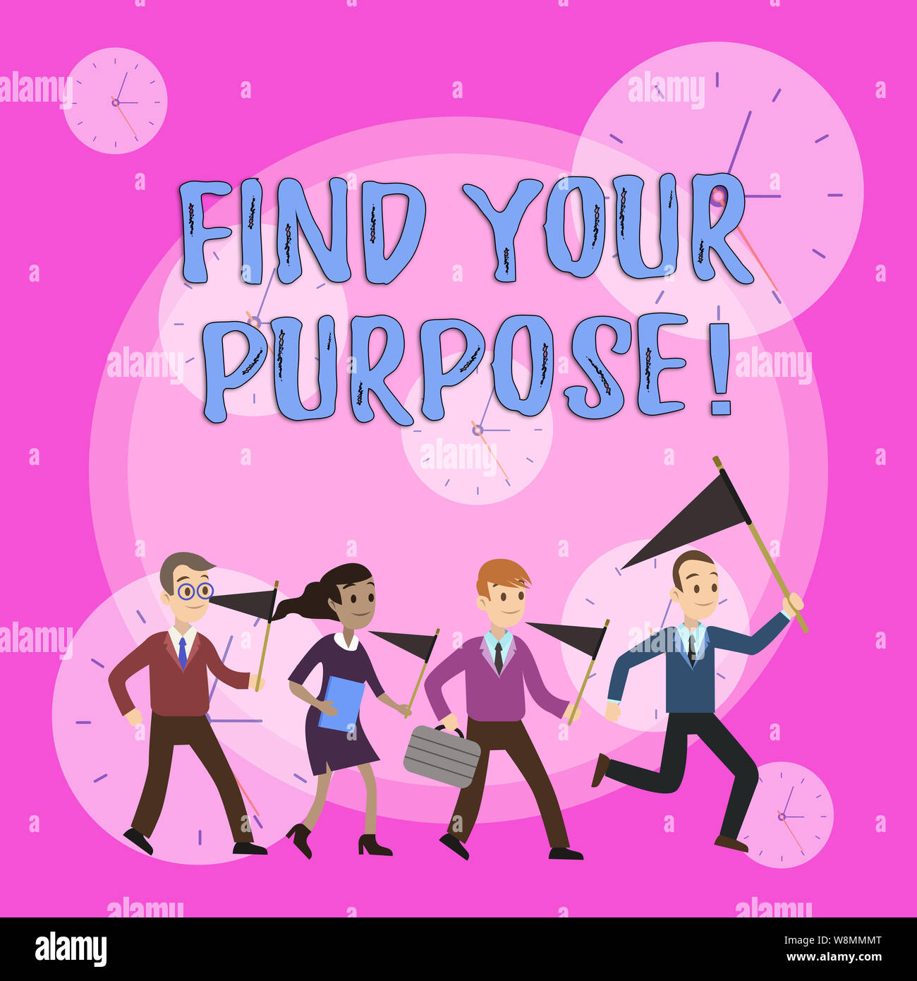 Writing note showing Find Your Purpose. Business concept for reason for ...