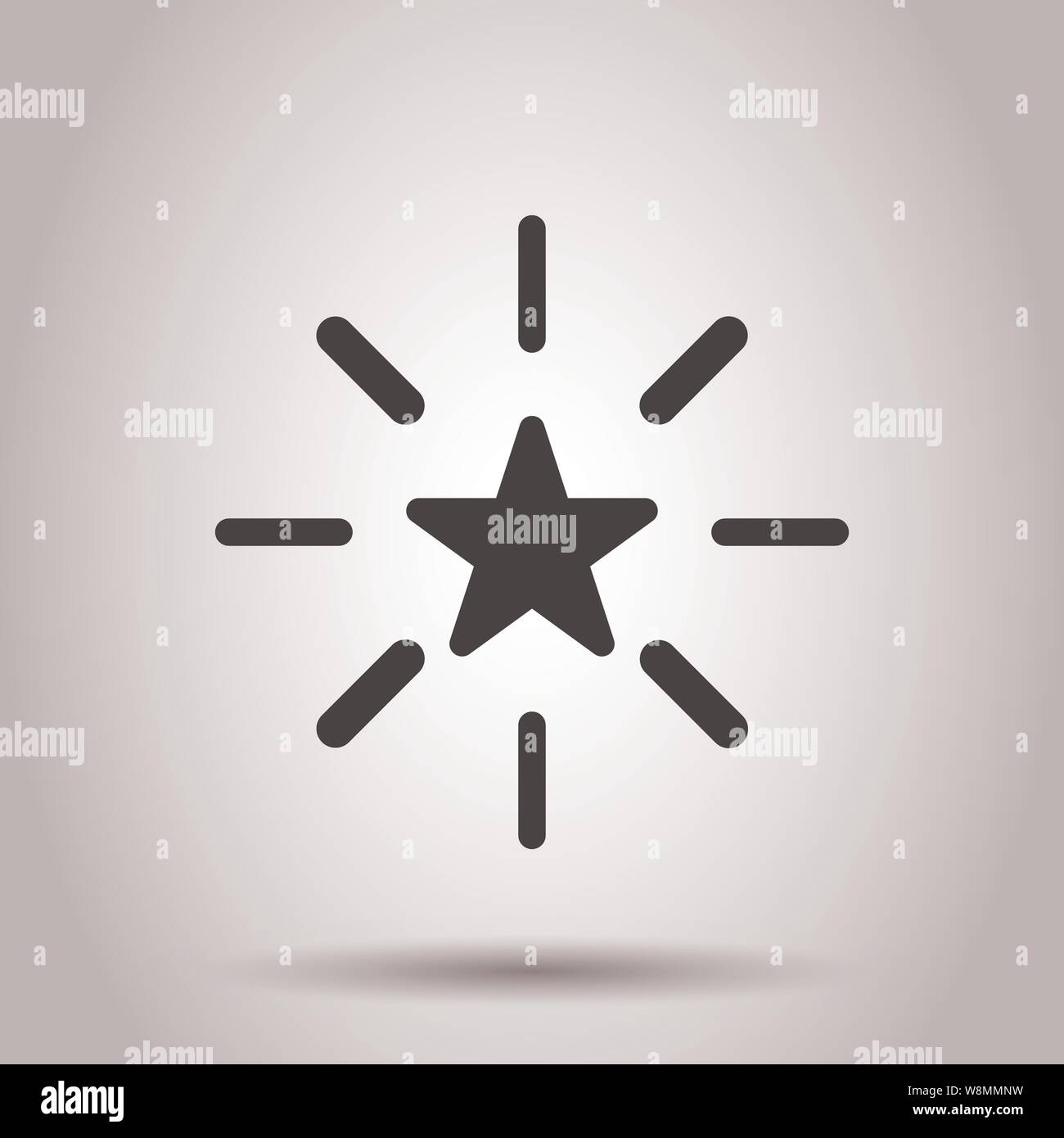 Excellence icon in transparent style. Star ribbon vector illustration ...
