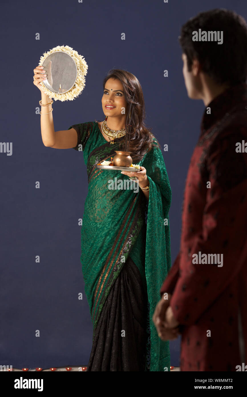 Indian festival karva chauth hi-res stock photography and images - Alamy