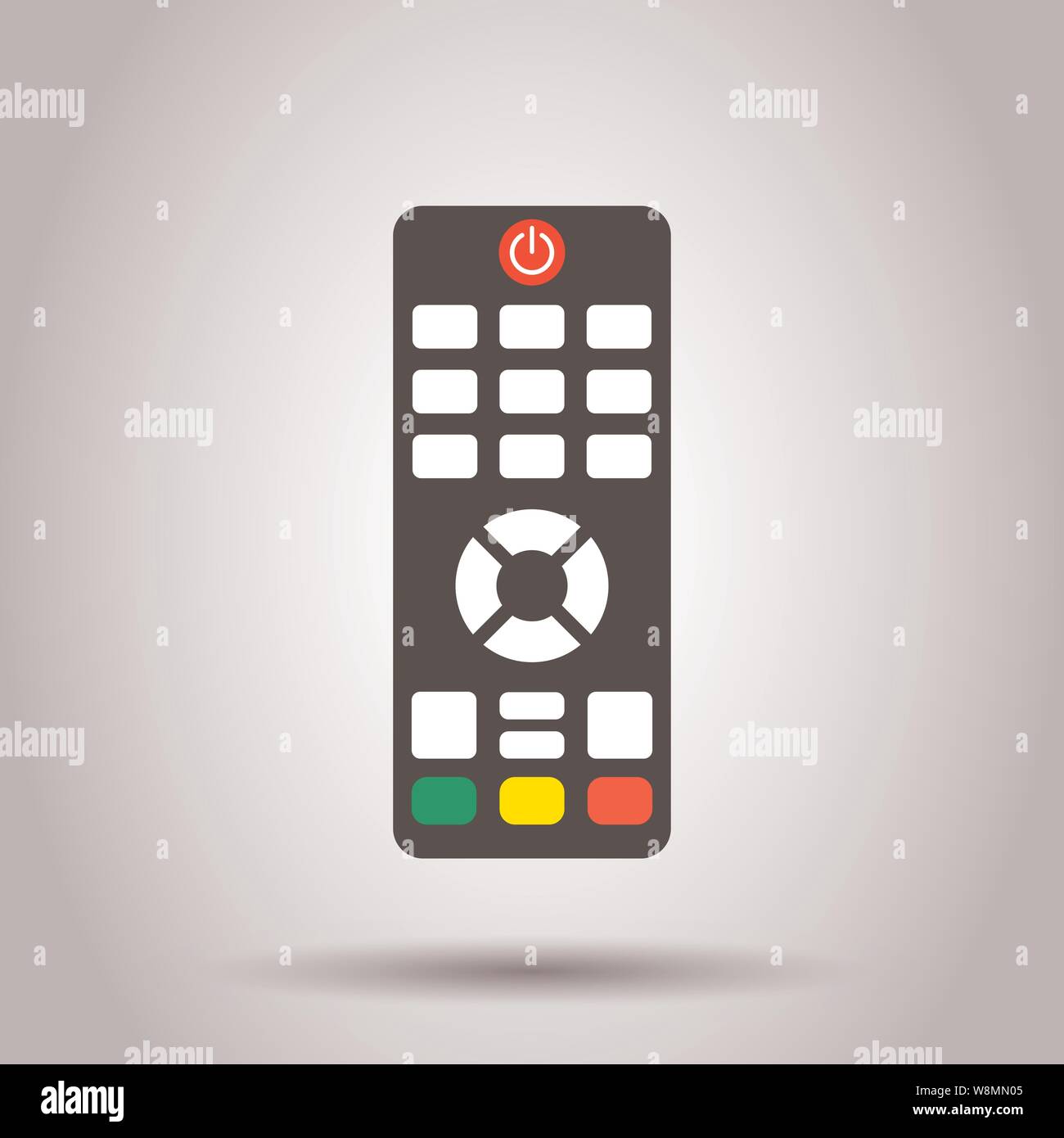 Remote control icon in transparent style. Infrared controller vector ...