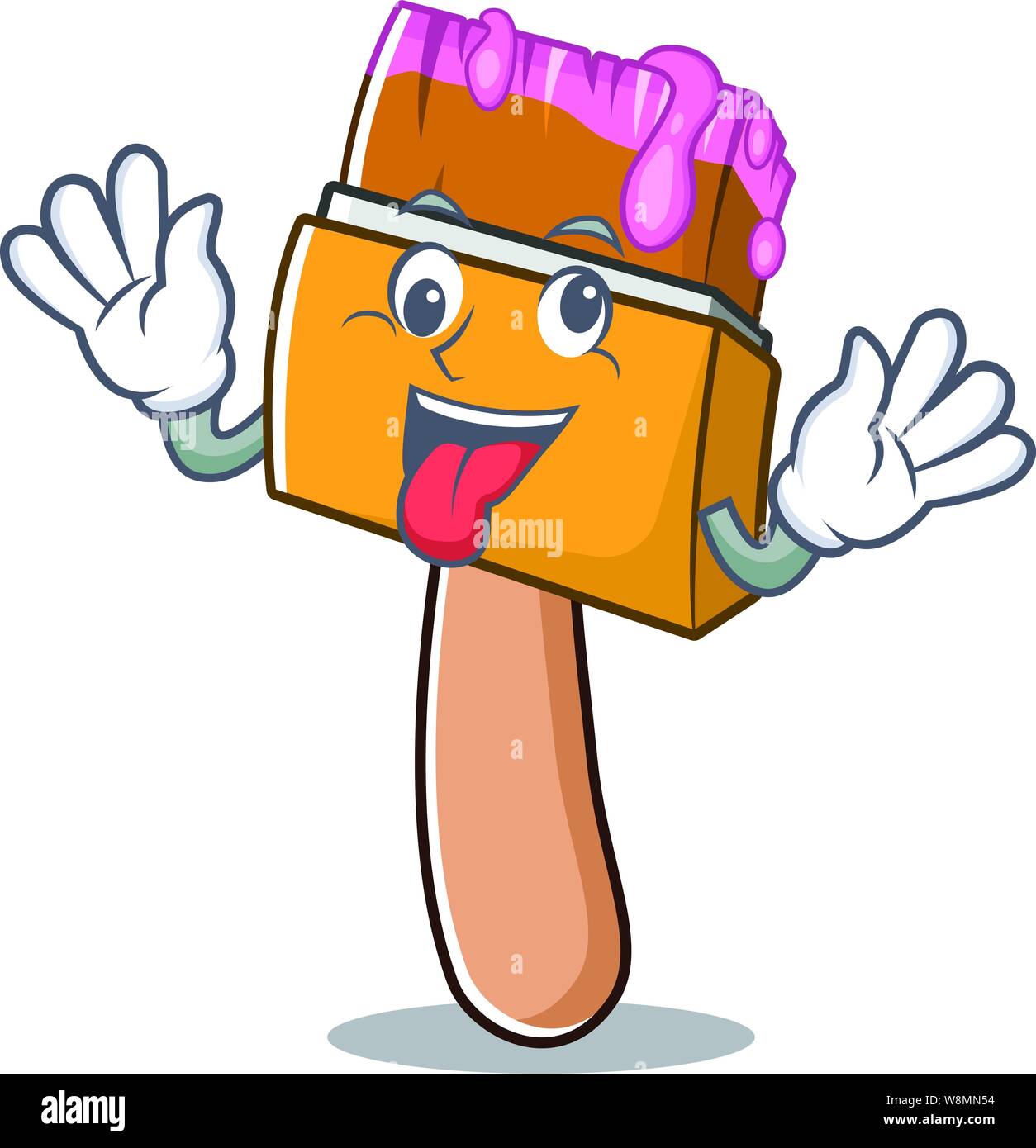 Crazy character paint brushes in the warehouse Stock Vector Image & Art ...