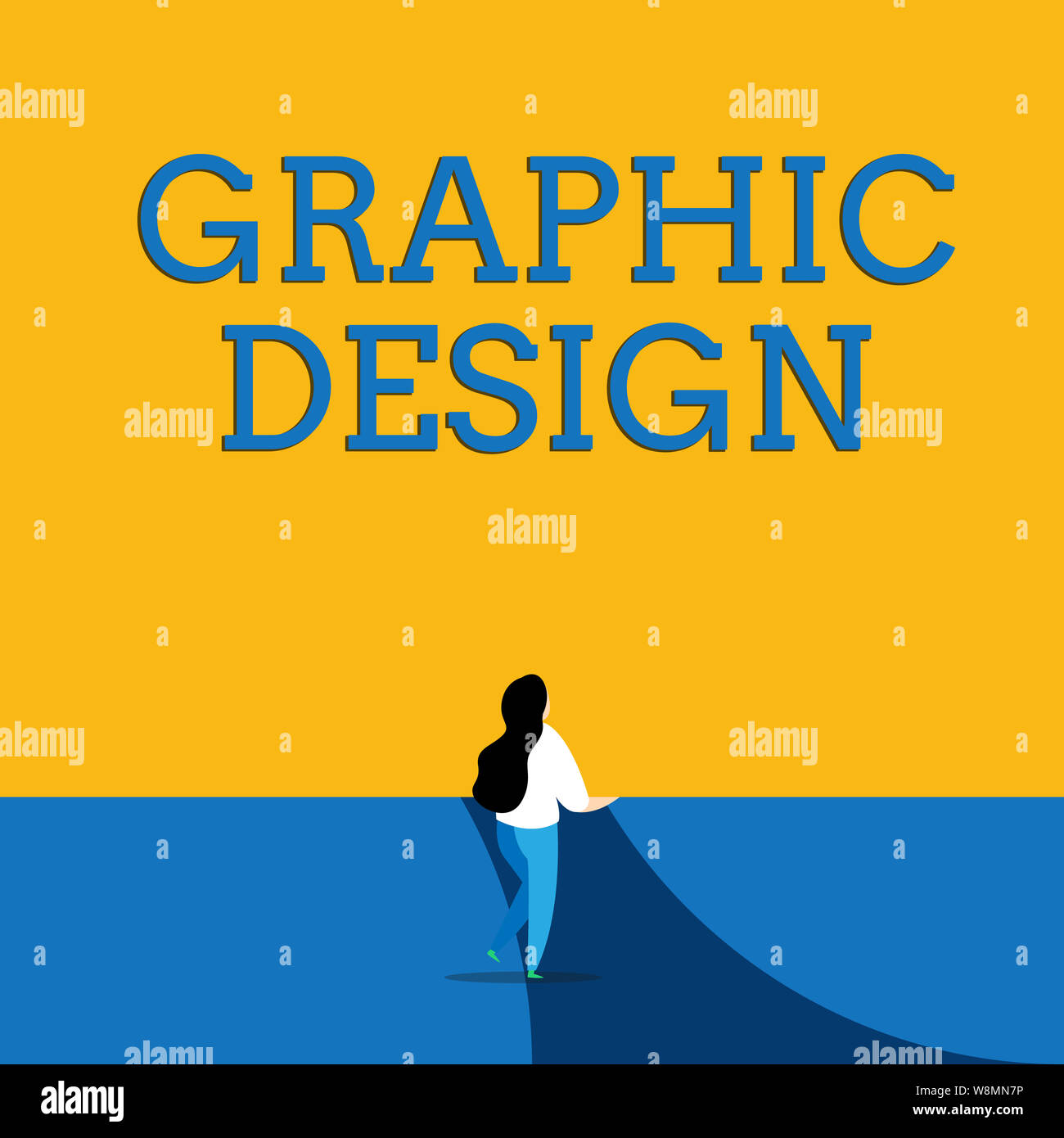 Conceptual Hand Writing Showing Graphic Design Concept Meaning Art Or Skill Of Combining Text