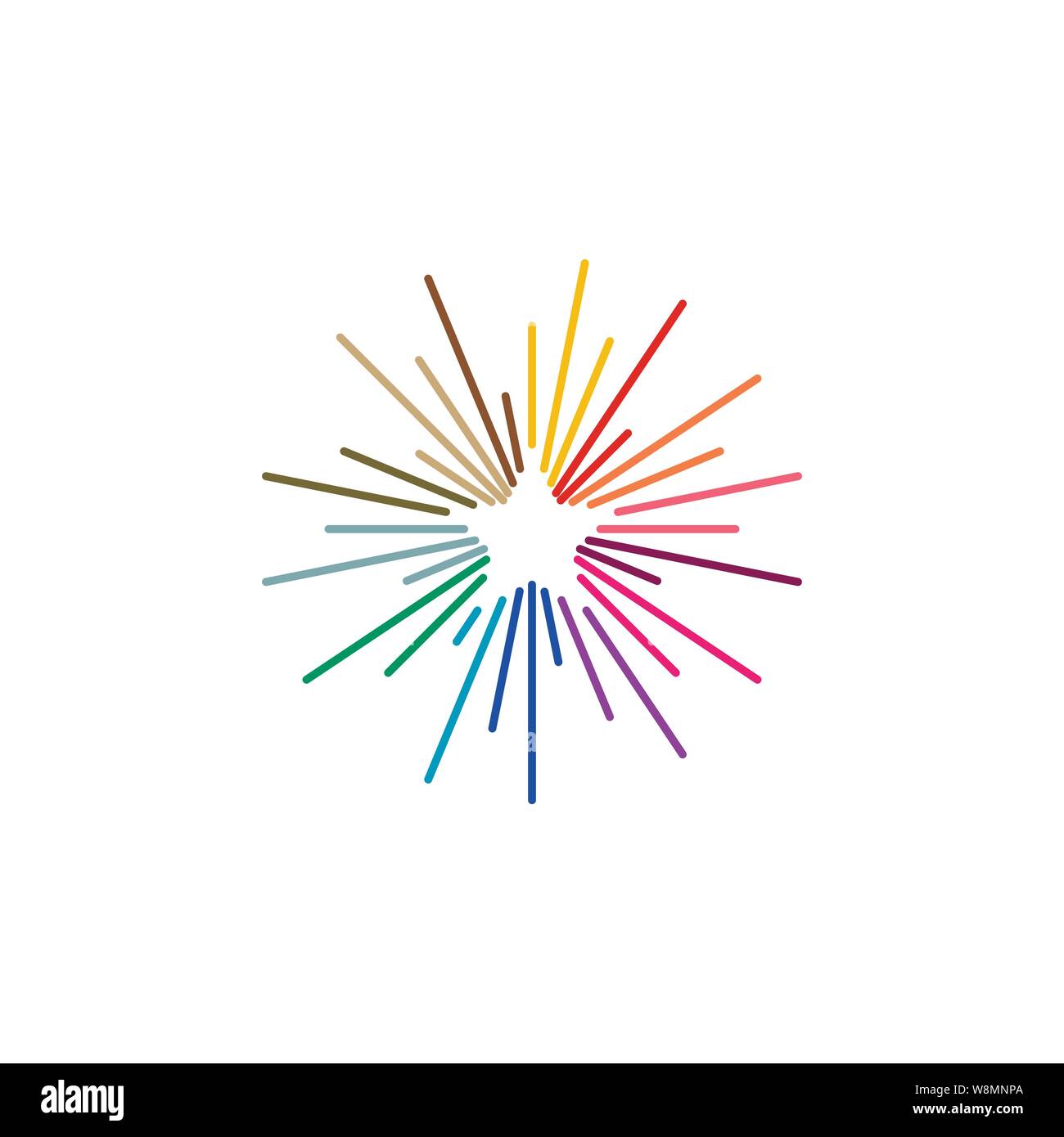 Star minimalistic icon logo template, elegant stars emblem vector ...