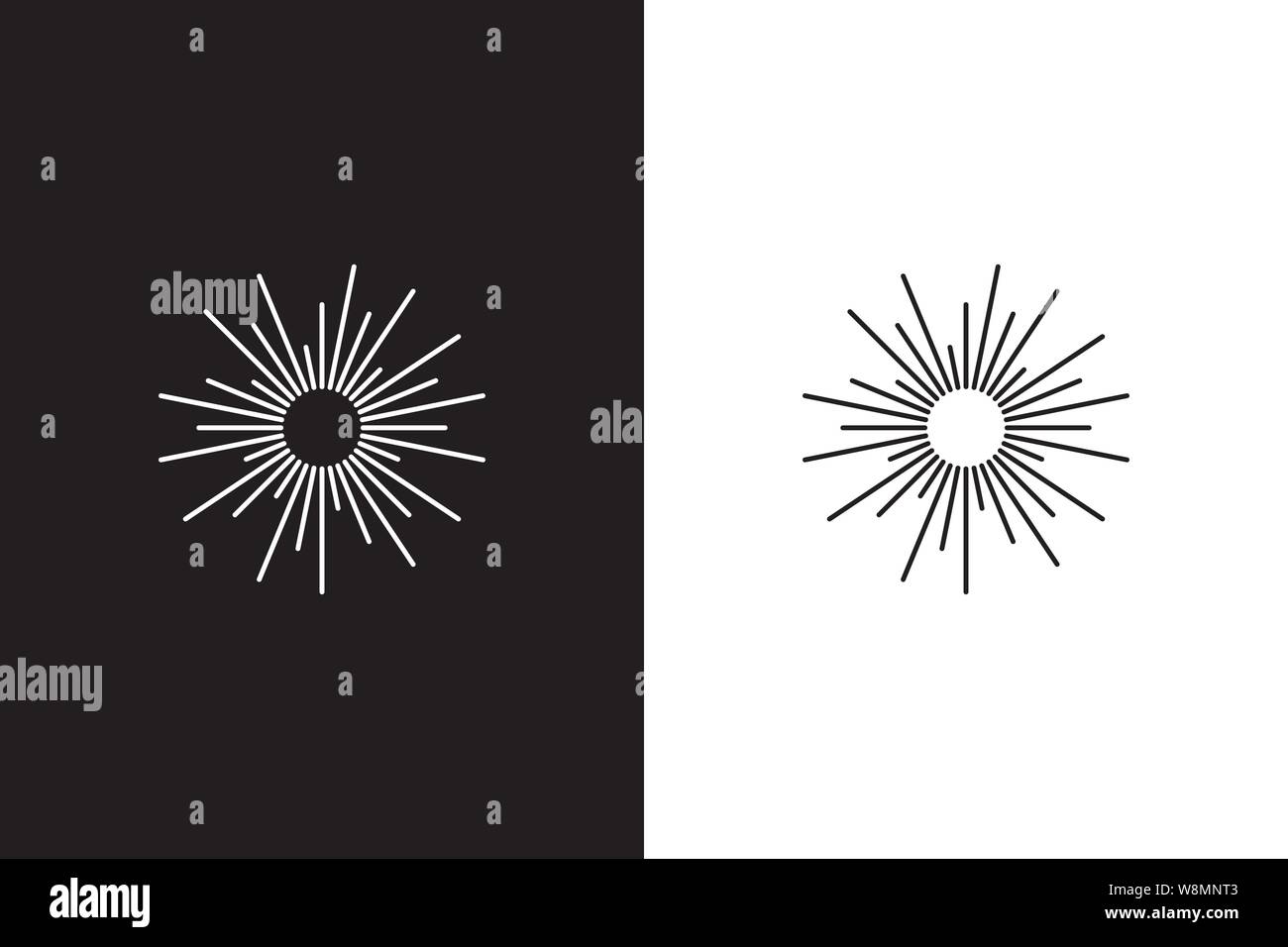 Logo minimalistic template, elegant emblem icon vector illustration ...