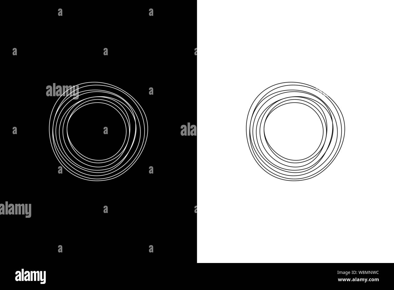 Logo minimalistic template, elegant emblem icon vector illustration ...