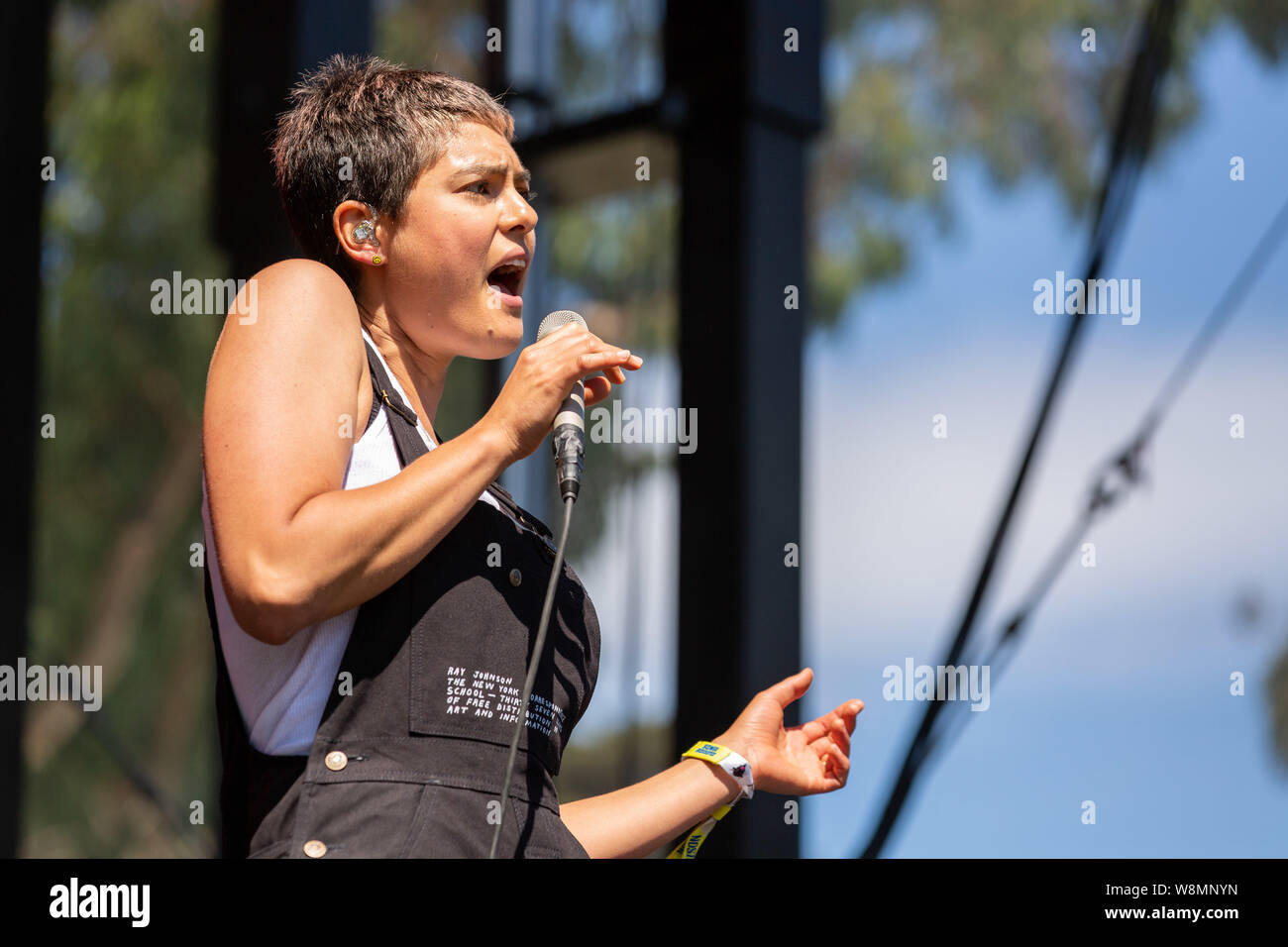 August 9, 2019, San Francisco, California, U.S: MIYA FOLICK during Outside Lands Music Festival ...
