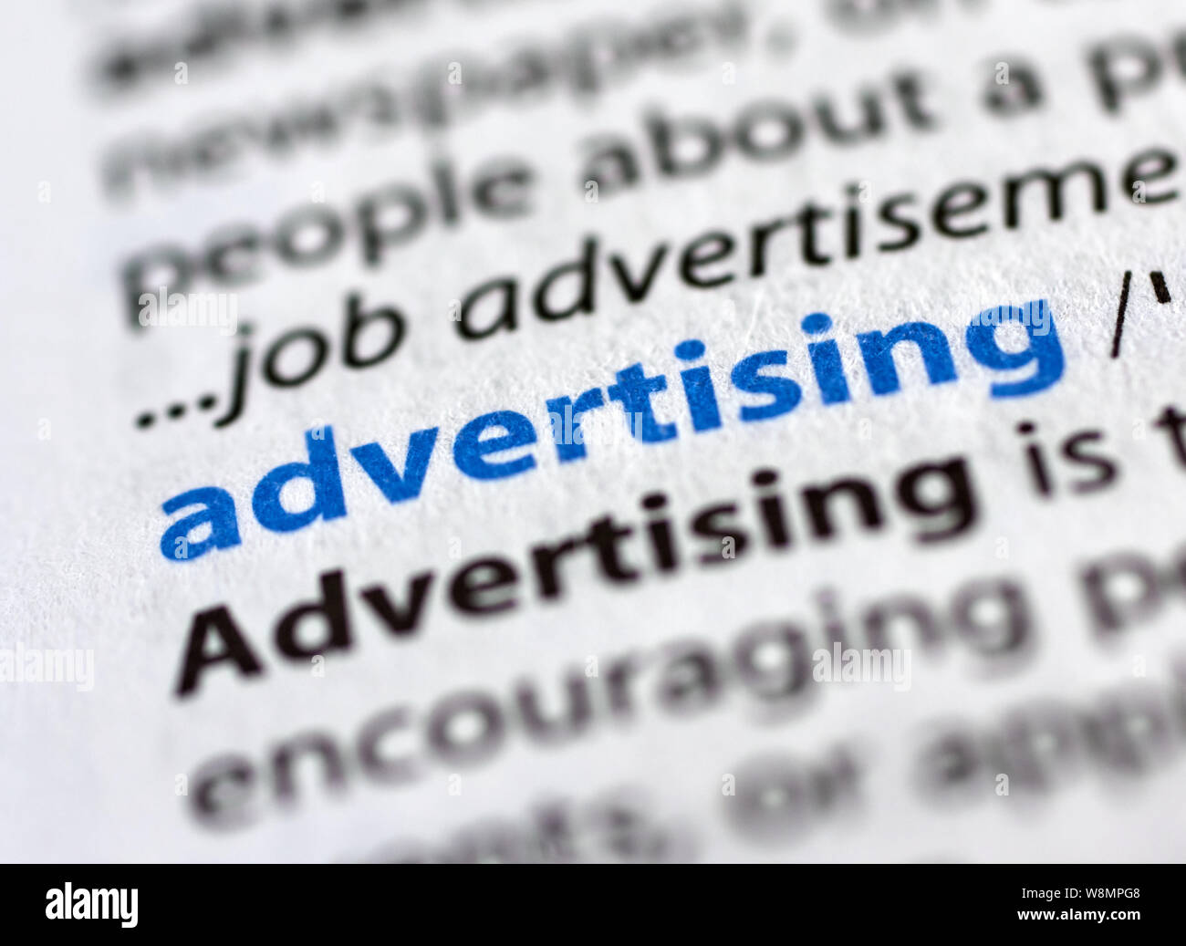 MONTREAL CANADA JULY 17 2019 Advertising Word In A Dictionay With montreal-canada-july-17-2019-advertising-word-in-a-dictionay-with