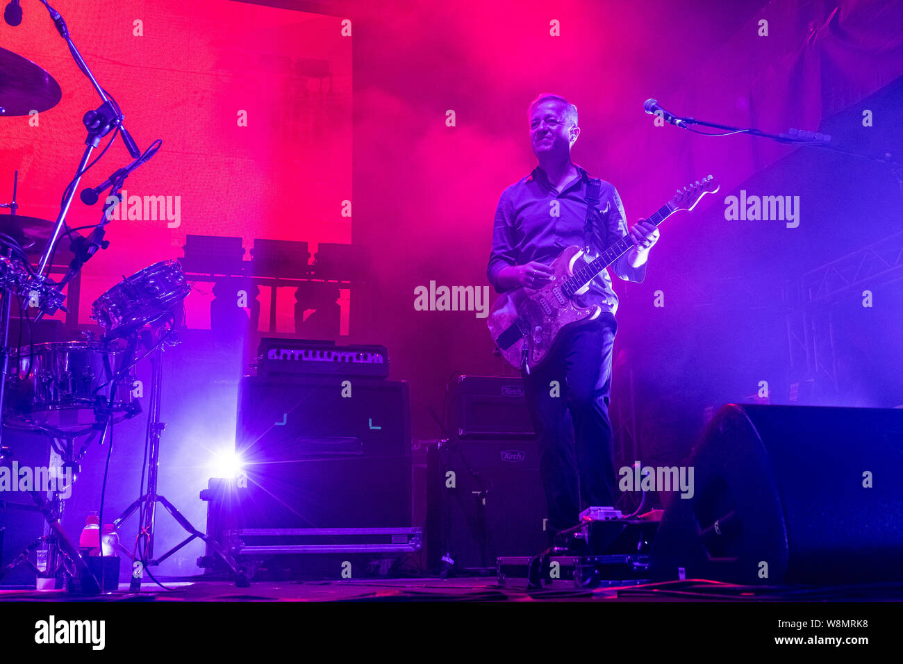 Samuel Romano and Subsonica performs live on stage the Subsonica 8 Tour ...