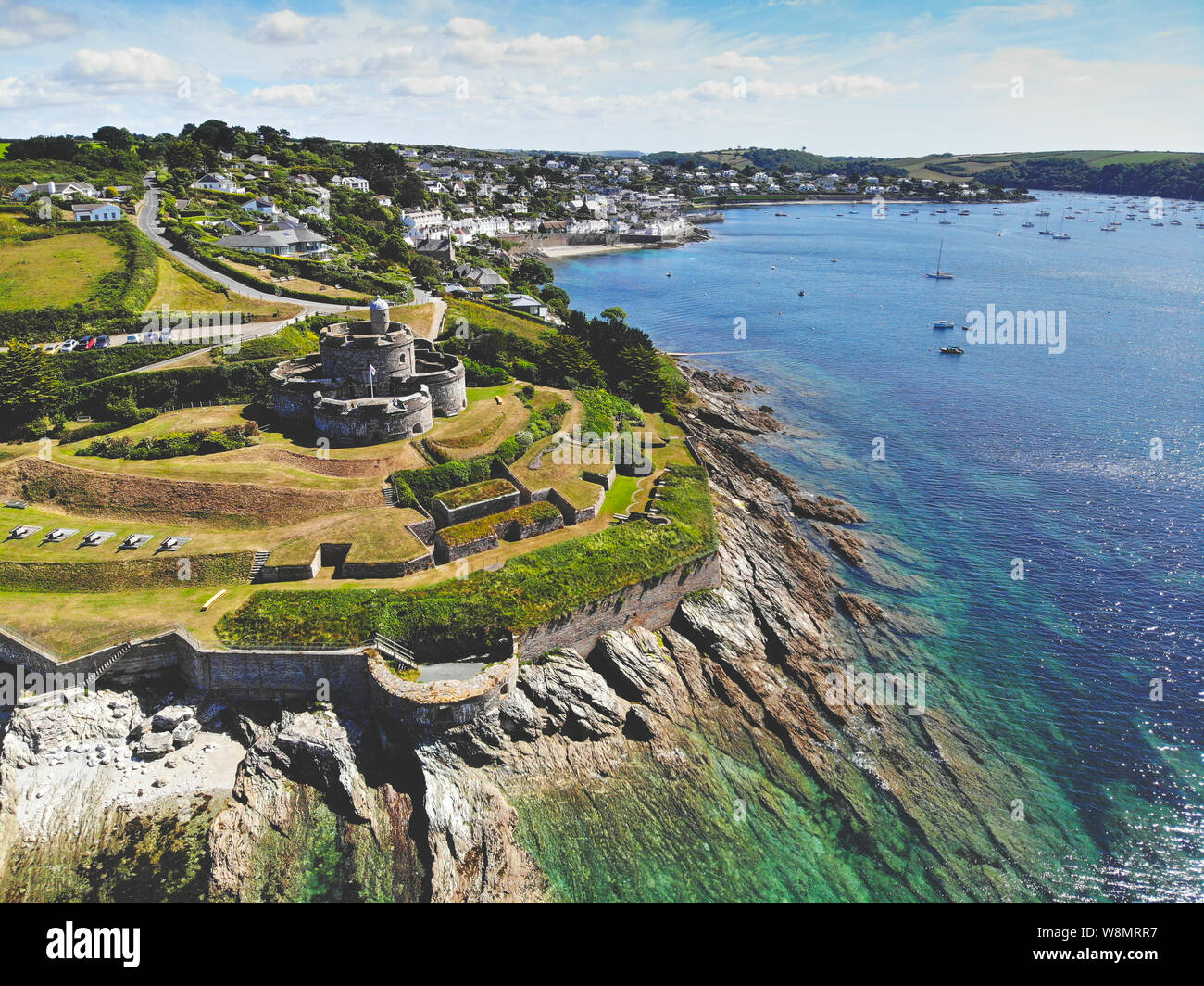 Aerial Image of St Mawes Castle Stock Photo - Alamy