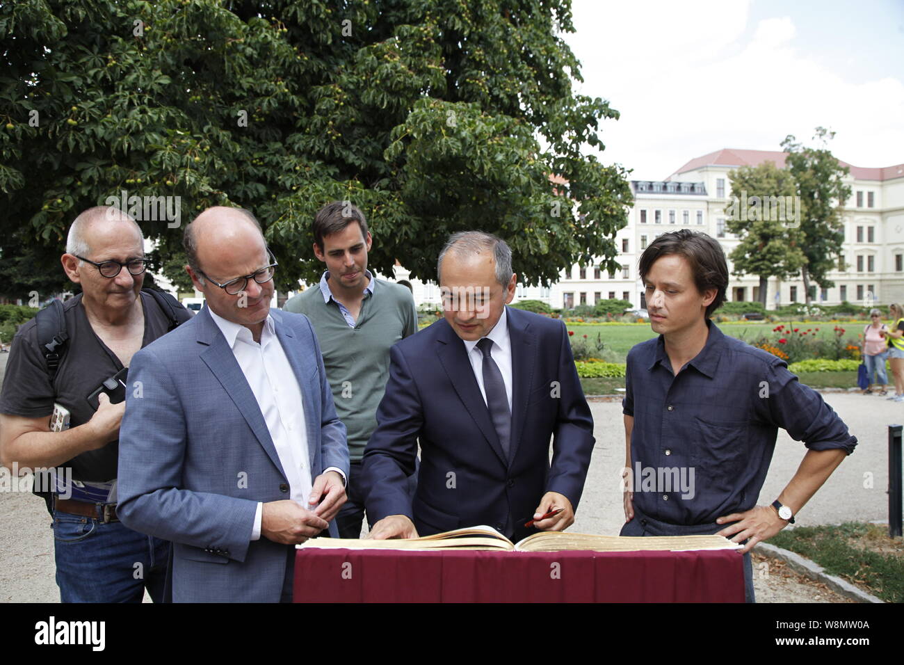 Oliver Schenk, Octavian Ursu, Felix von Boehm, Dominik Graf und Tom ...