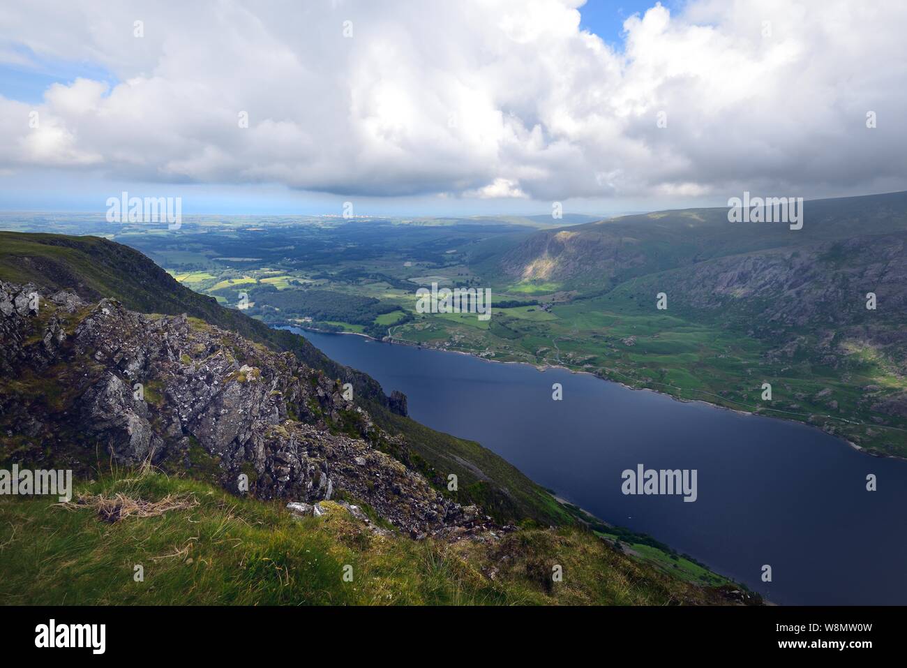 The farmland of the Cumbrian coast Stock Photo - Alamy