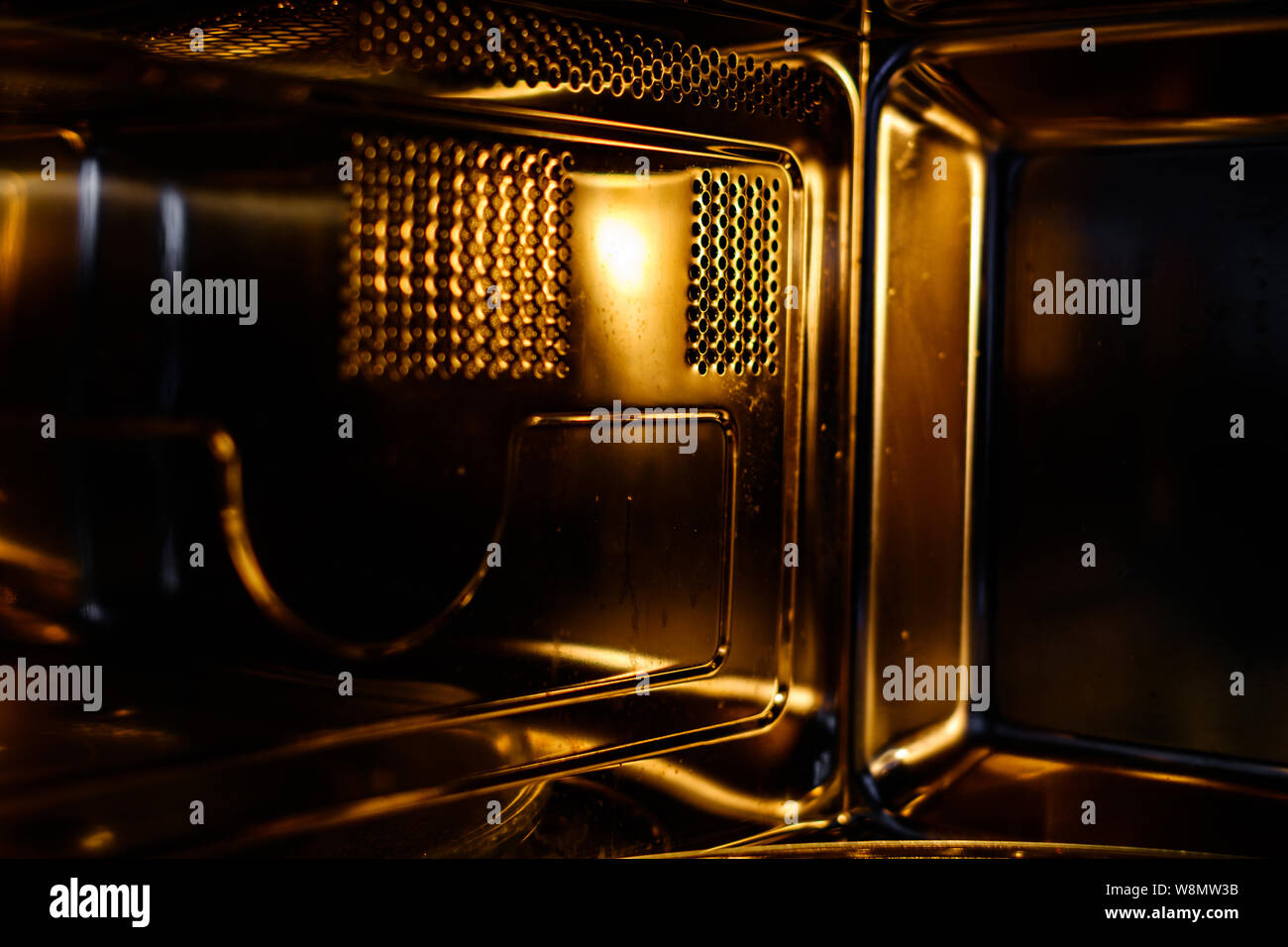 inside view of the microwave oven Stock Photo - Alamy