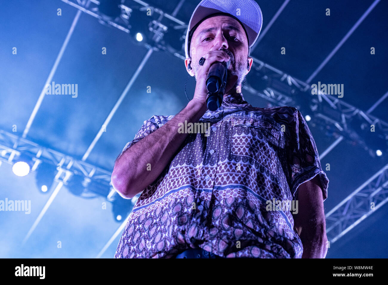 Samuel Romano and Subsonica performs live on stage the Subsonica 8 Tour ...