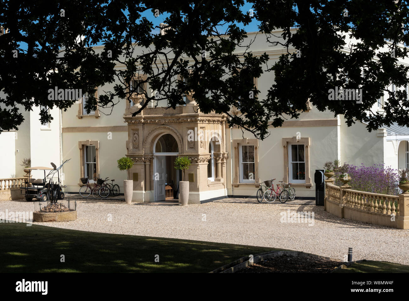 Front view of Lympstone Manor Exmouth Stock Photo - Alamy
