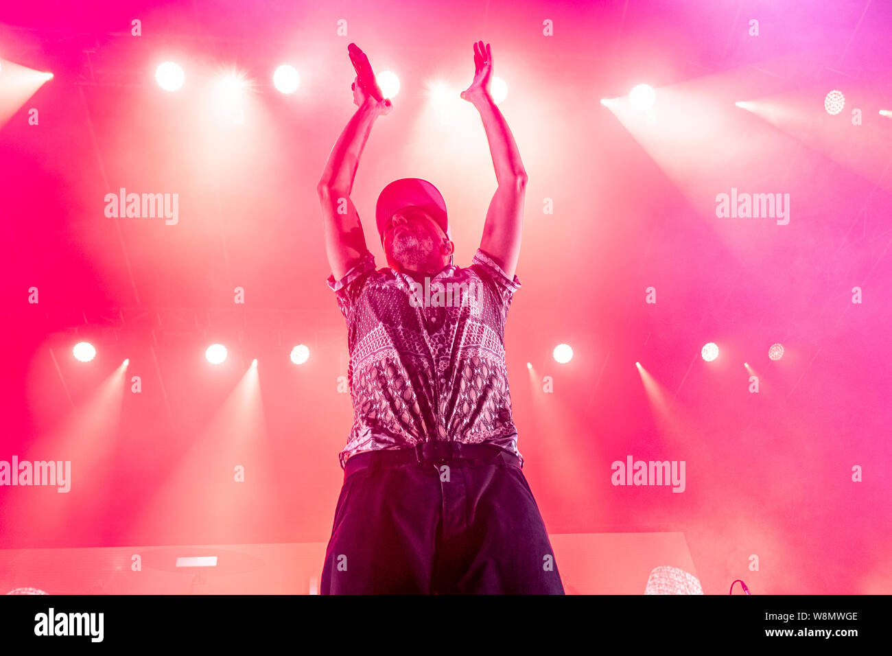 Samuel Romano and Subsonica performs live on stage the Subsonica 8 Tour ...