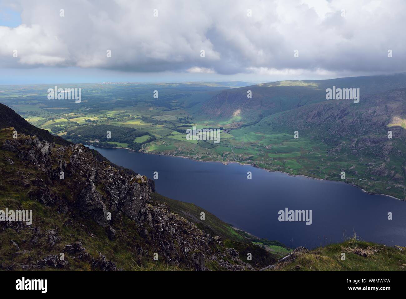 The farmland of the Cumbrian coast Stock Photo - Alamy