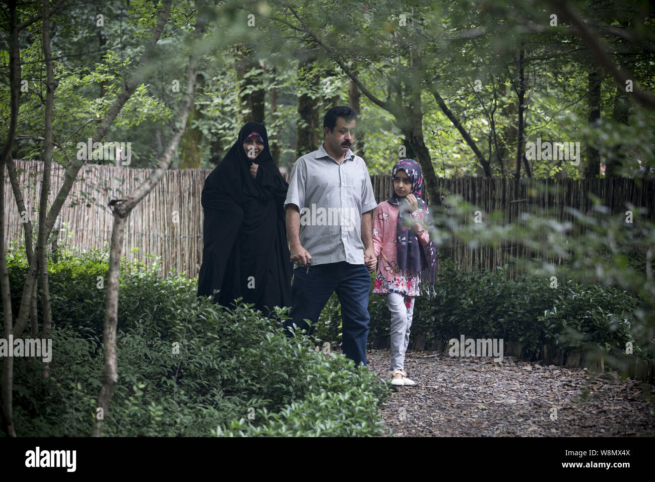 Rasht, Gilan, IRAN. 8th Aug, 2019. Tourists visit Gilan Rural Heritage ...