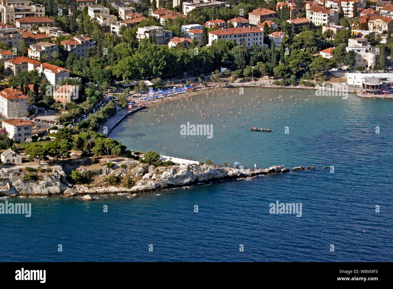 Bacvice bay and famous city beach in Split in Croatia Stock Photo - Alamy