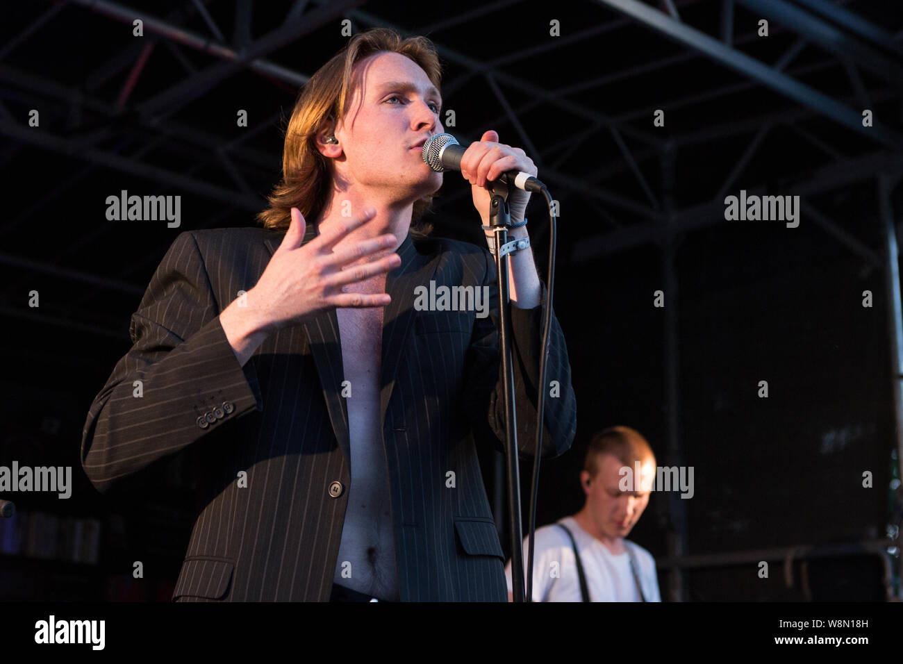 Oslo, Norway. 08th, August 2019. The Norwegian pop act Ivo Lima performs a live concert during ...