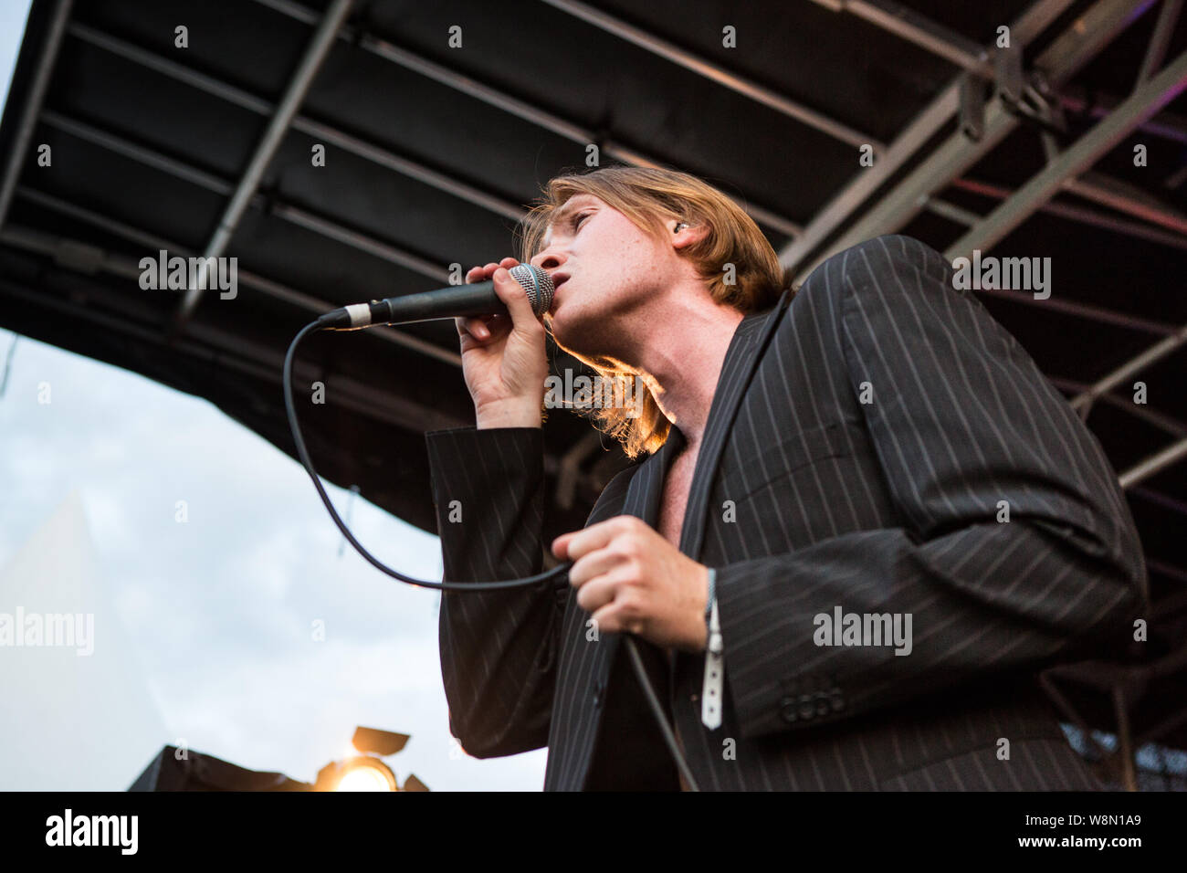 Oslo, Norway. 08th, August 2019. The Norwegian pop act Ivo Lima performs a live concert during ...
