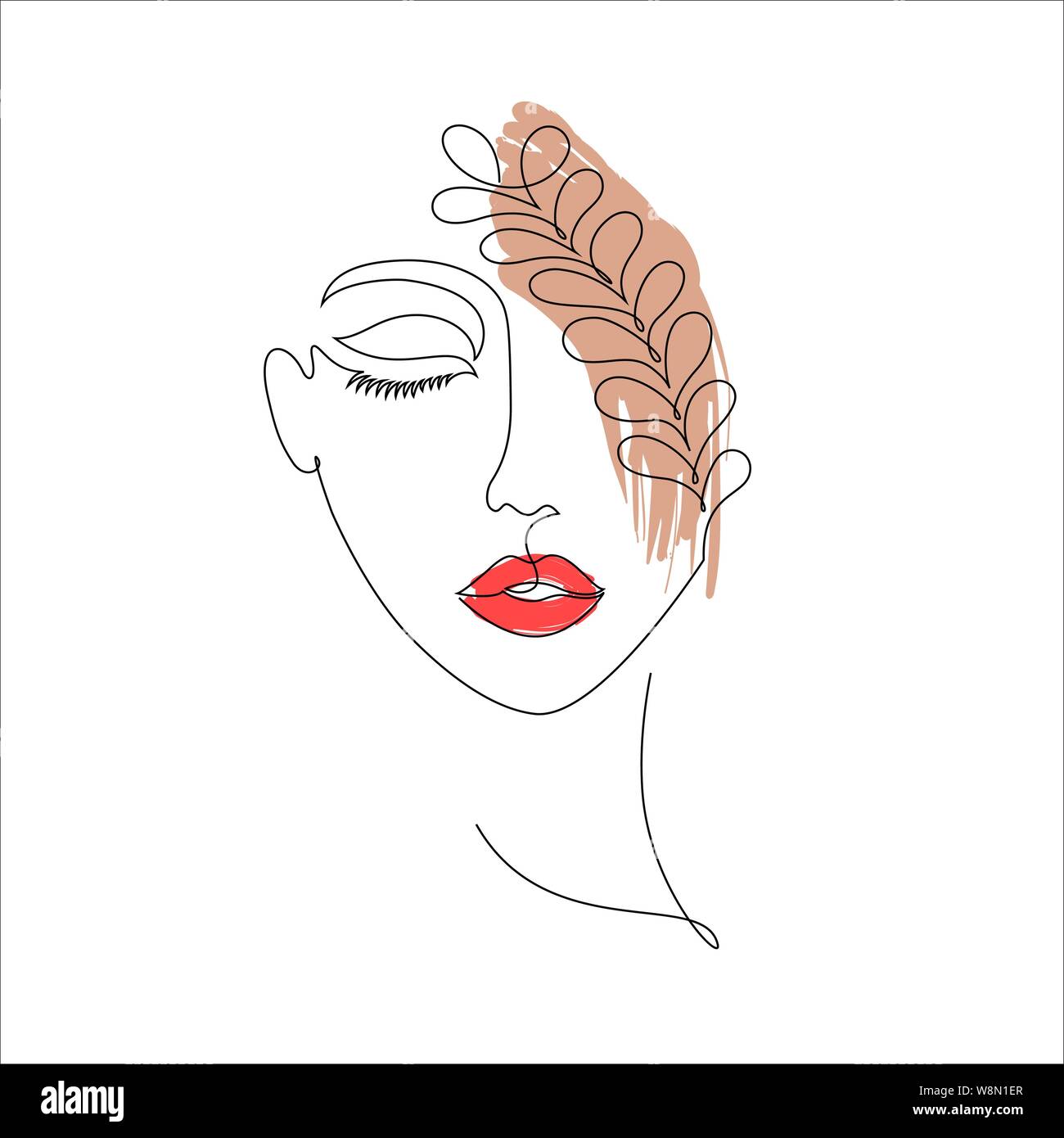 Woman on white background Stock Vector Image & Art - Alamy