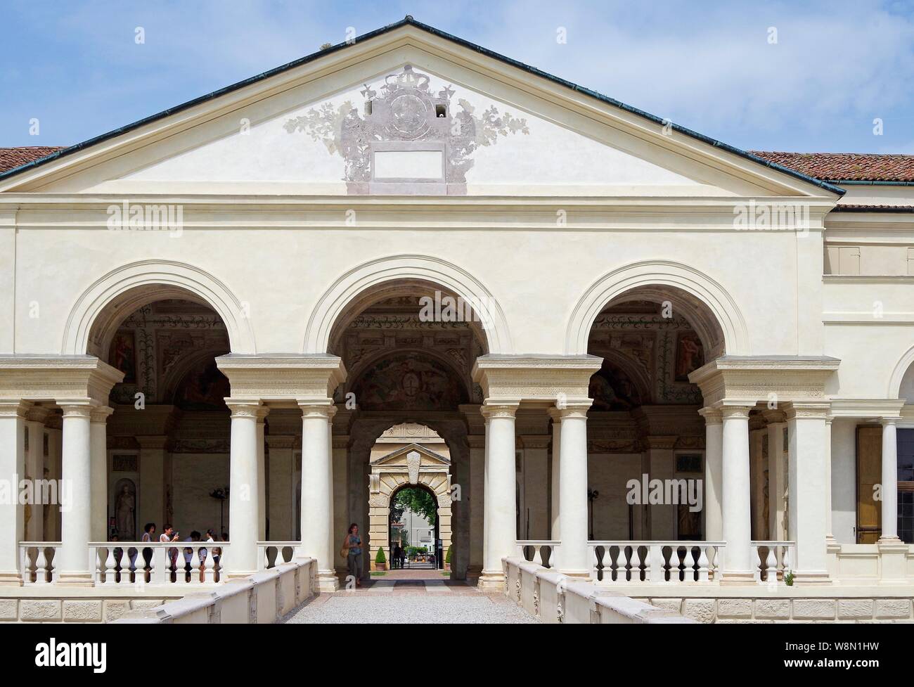 The Loggia of David in the Palazzo Te, in Mantua, Italy, built 1524-34 ...