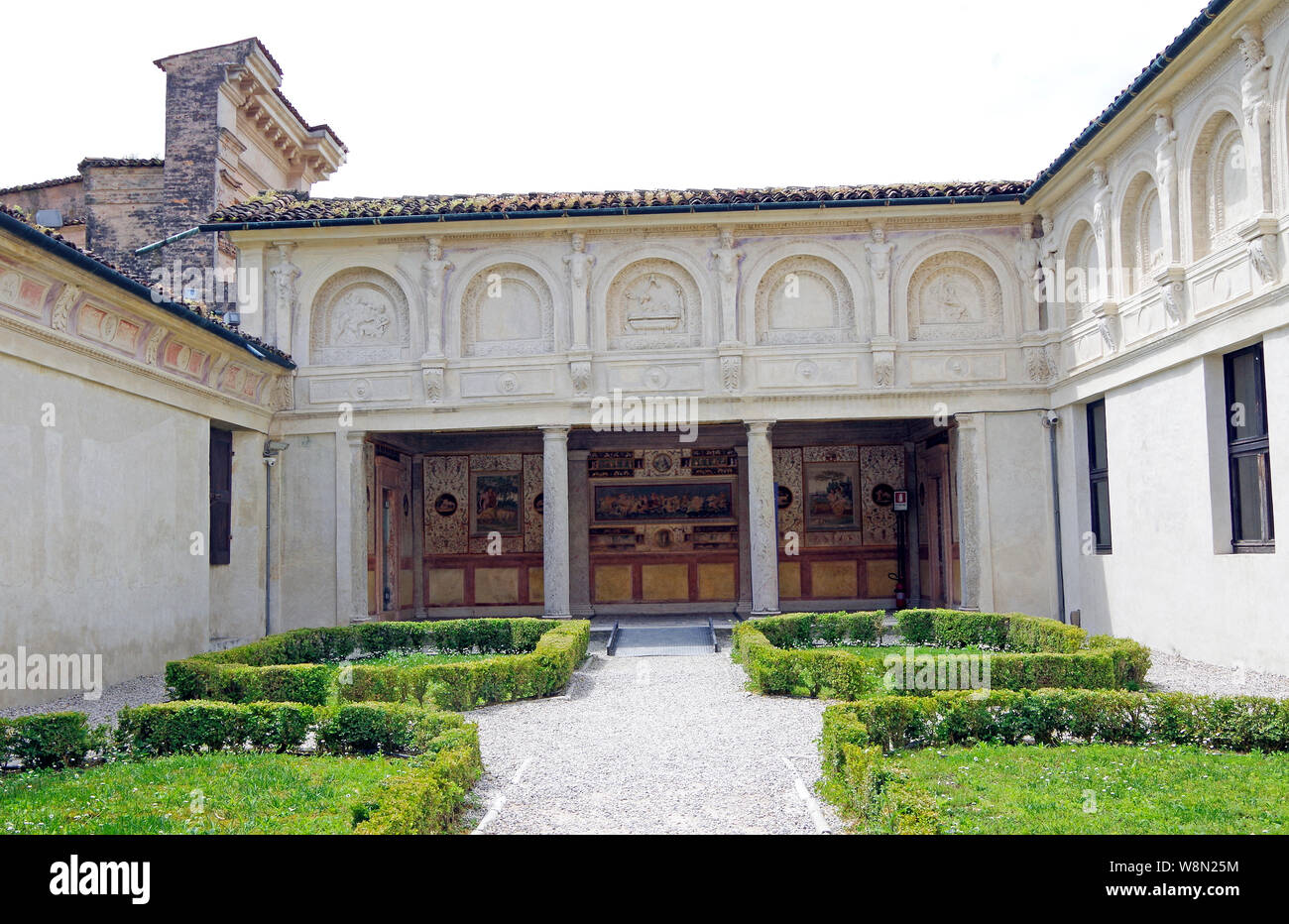 The Secret Garden and entrance to the Grotto of the Palazzo Te, in ...