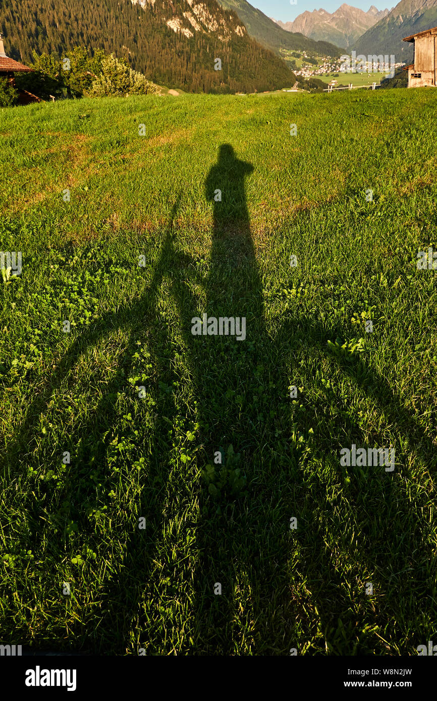 Two Mountain Bike Silhouette Not Motor High Resolution Stock ...