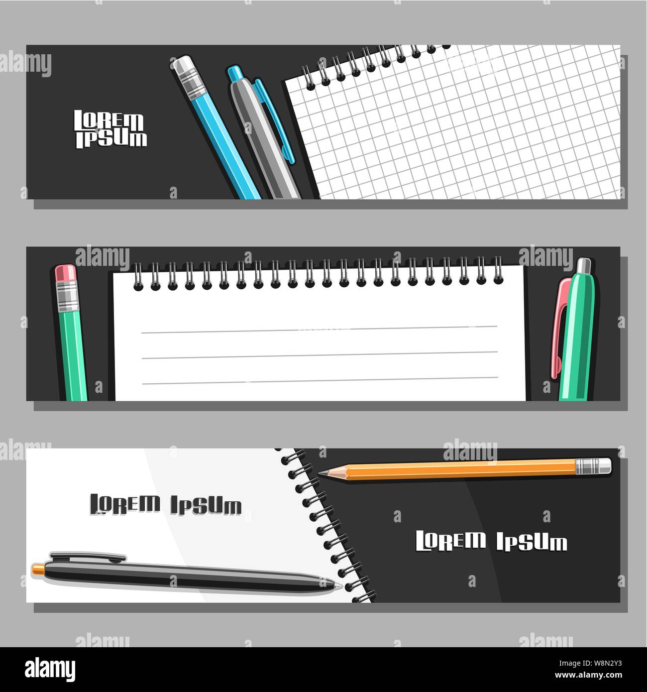 Header note Stock Vector Images - Alamy