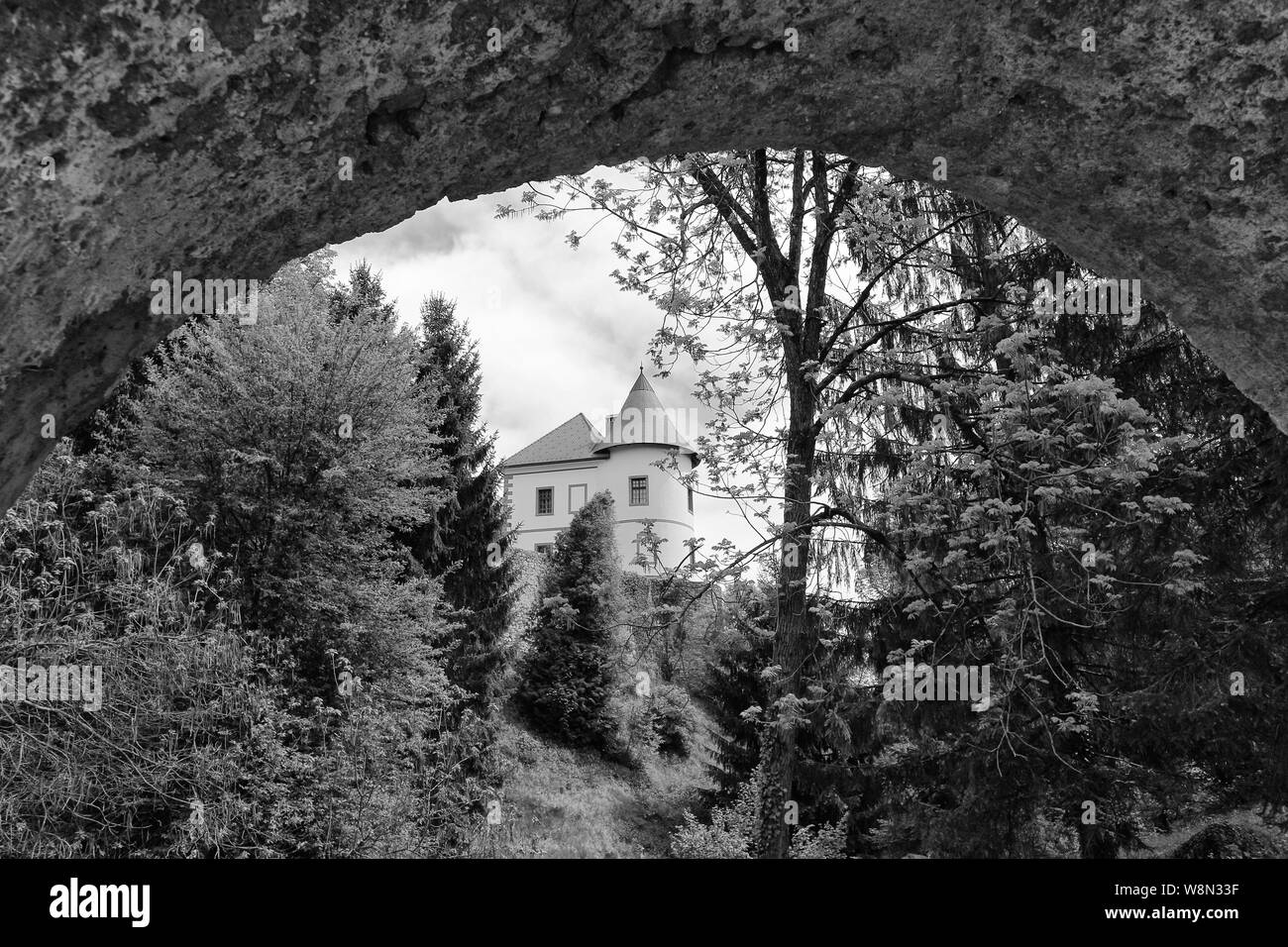 Old town of Ozalj, home of famous croatian noble families, Zrinski and ...