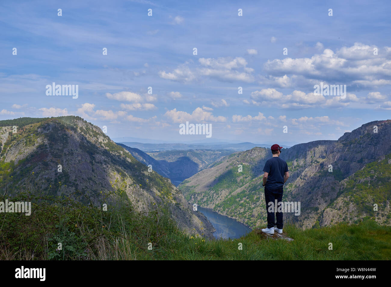 Contemplating mountain scenery hi-res stock photography and images - Alamy