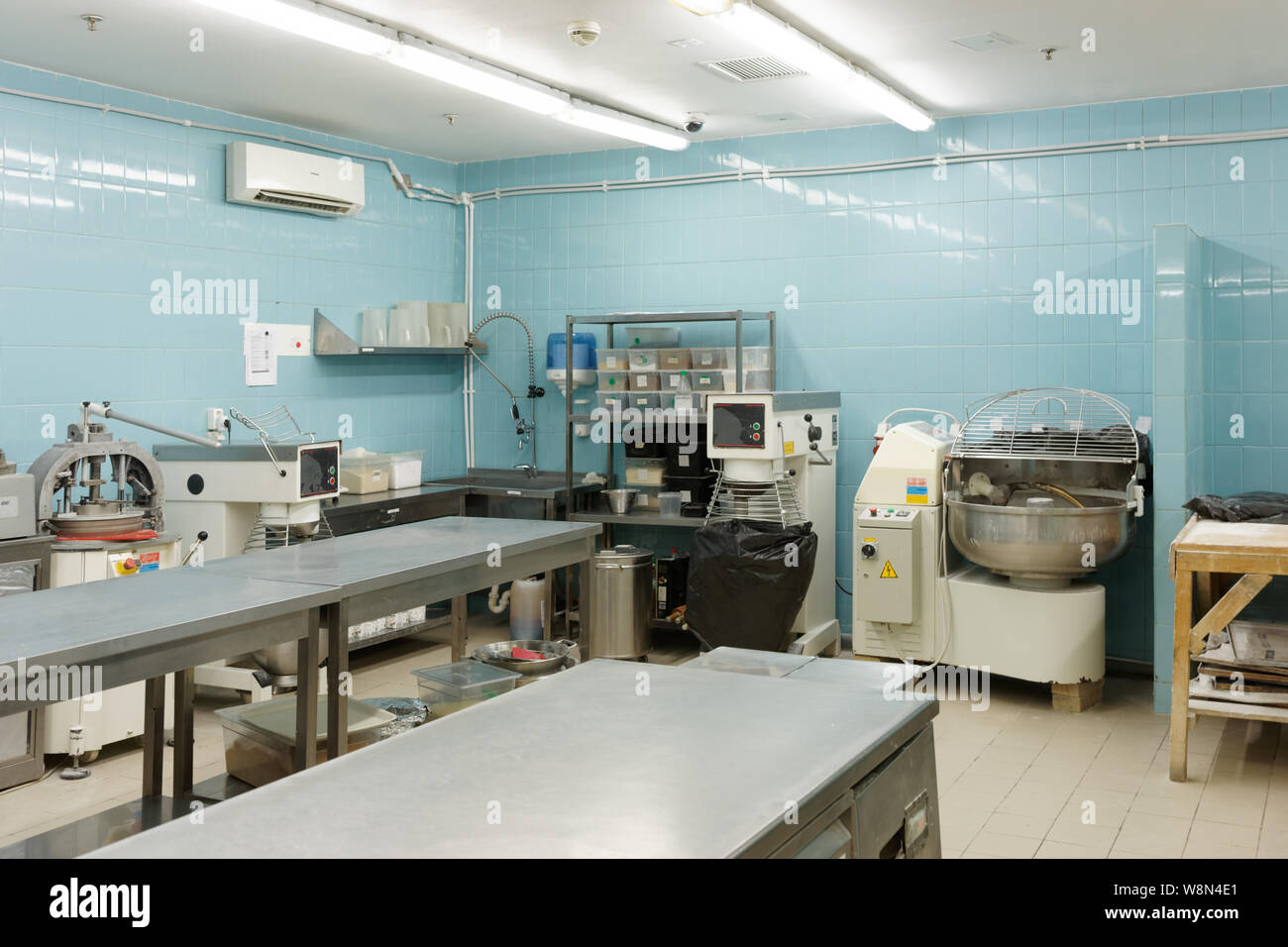 Pastry and dough-making room, professional food-making unit Stock Photo ...