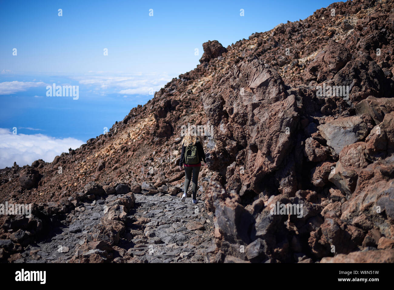 People walking on volcano hi-res stock photography and images - Alamy